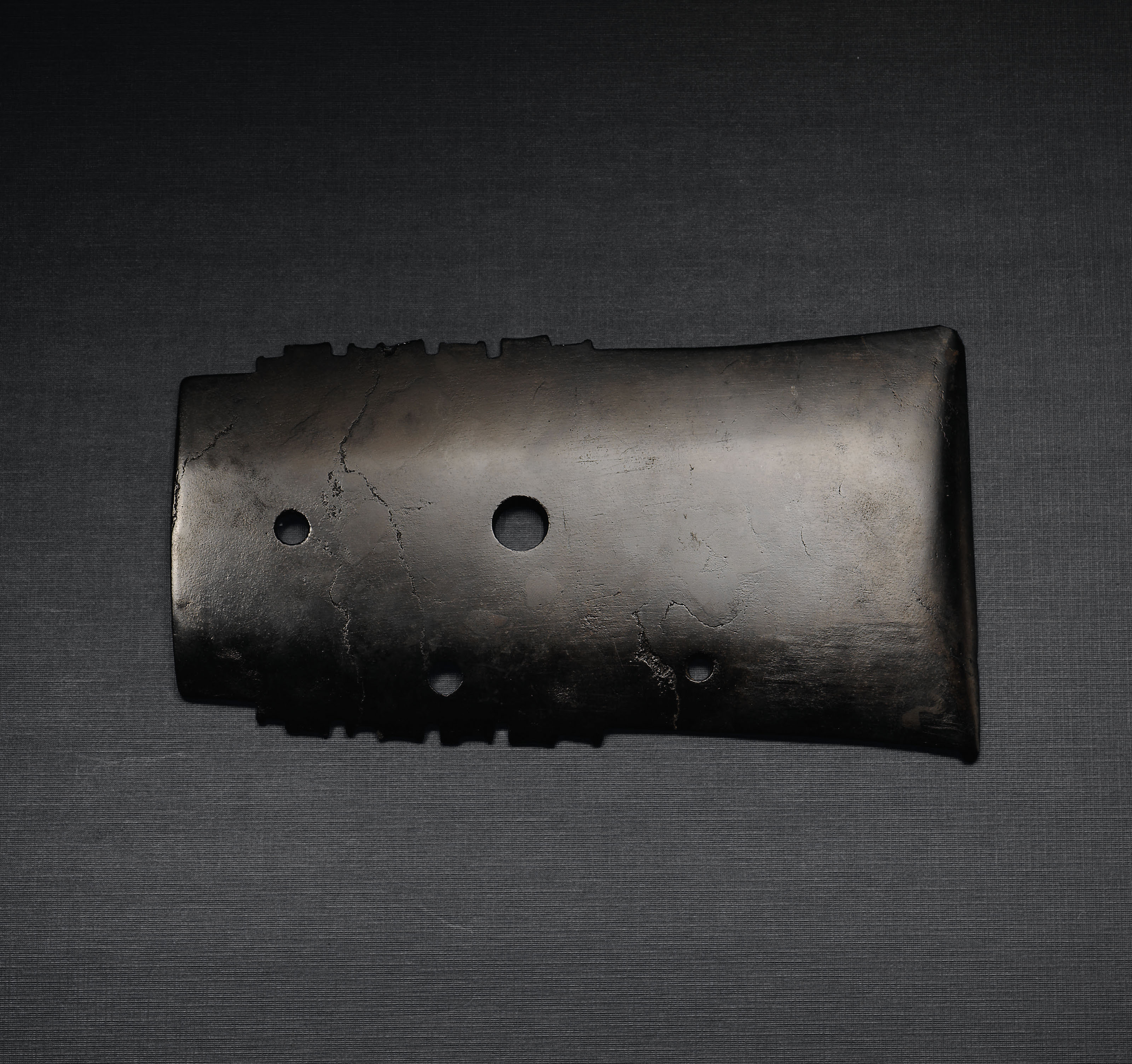 AN EXCEPTIONALLY RARE AND LARGE WHITE JADE 'TIGER' DISC, BI, EASTERN ...