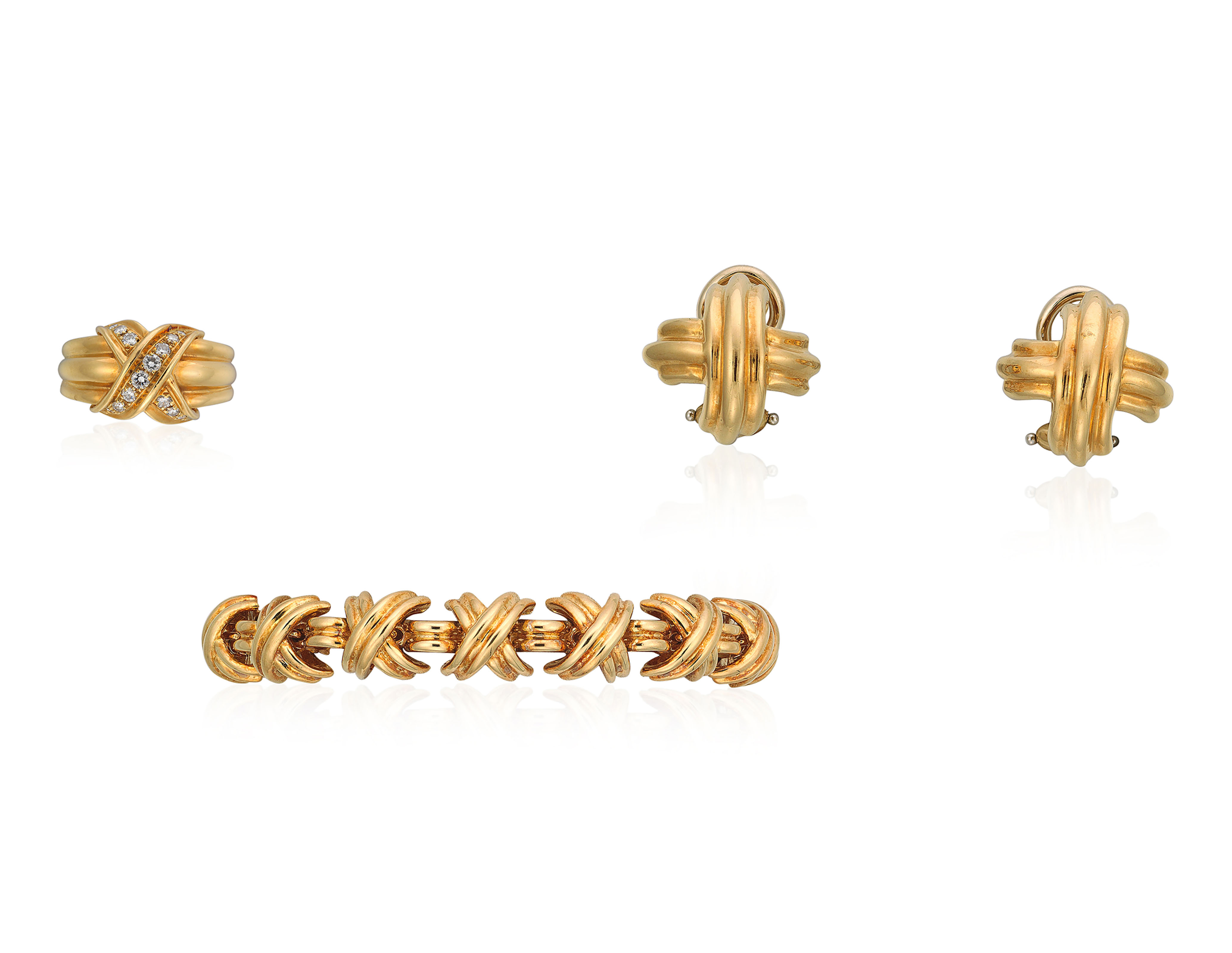 TIFFANY & CO. SET OF GOLD AND DIAMOND JEWELRY, | Christie’s
