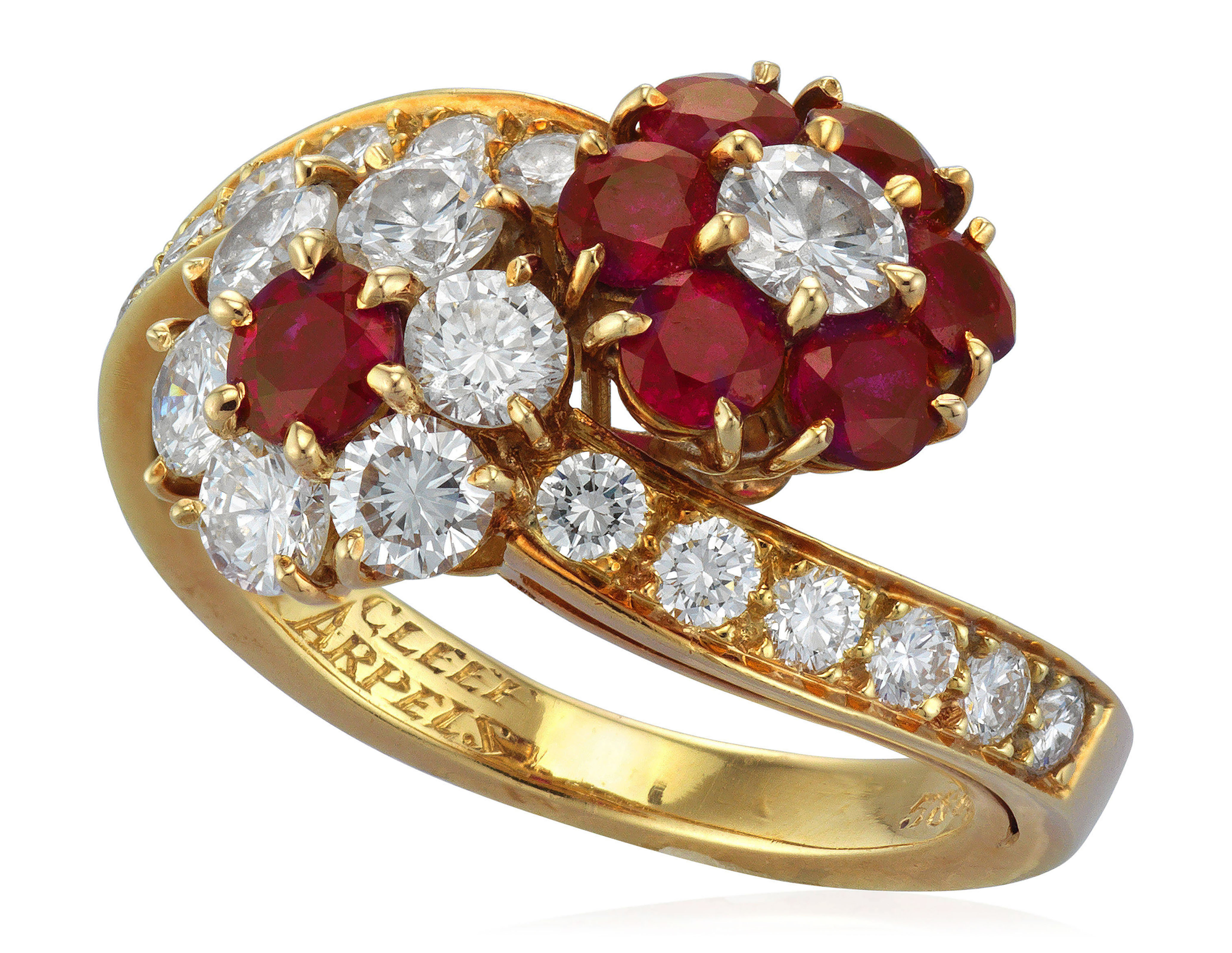 VAN CLEEF & ARPELS DIAMOND AND RUBY RING, | Christie’s