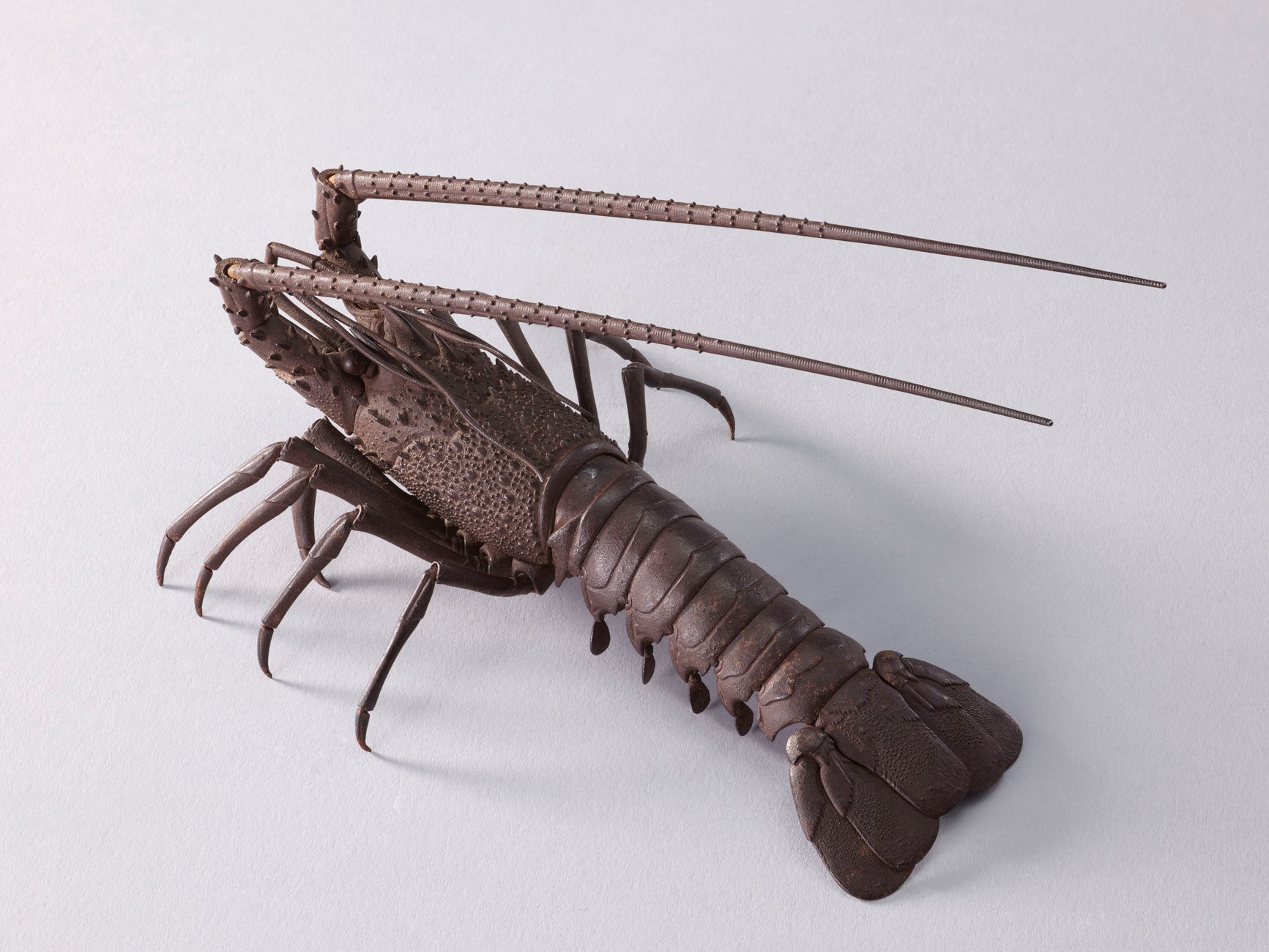 An iron articulated sculpture of a lobster, Edo period (18th-19th ...