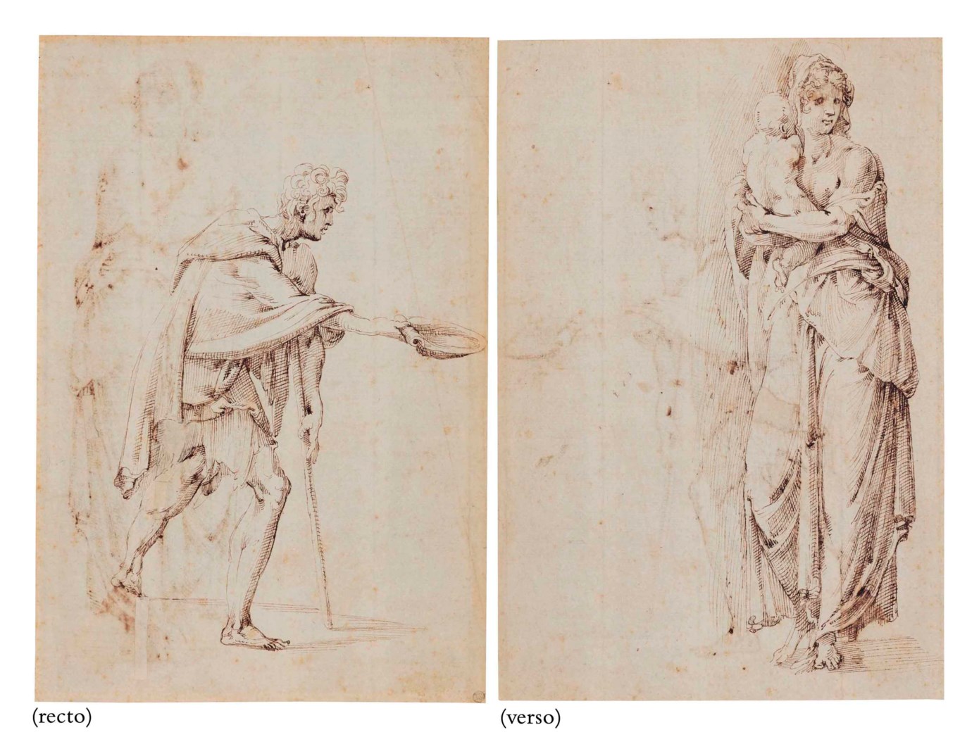 Giovan Francesco Rustici (Florence 1475-1554 Tours), A beggar holding a ...