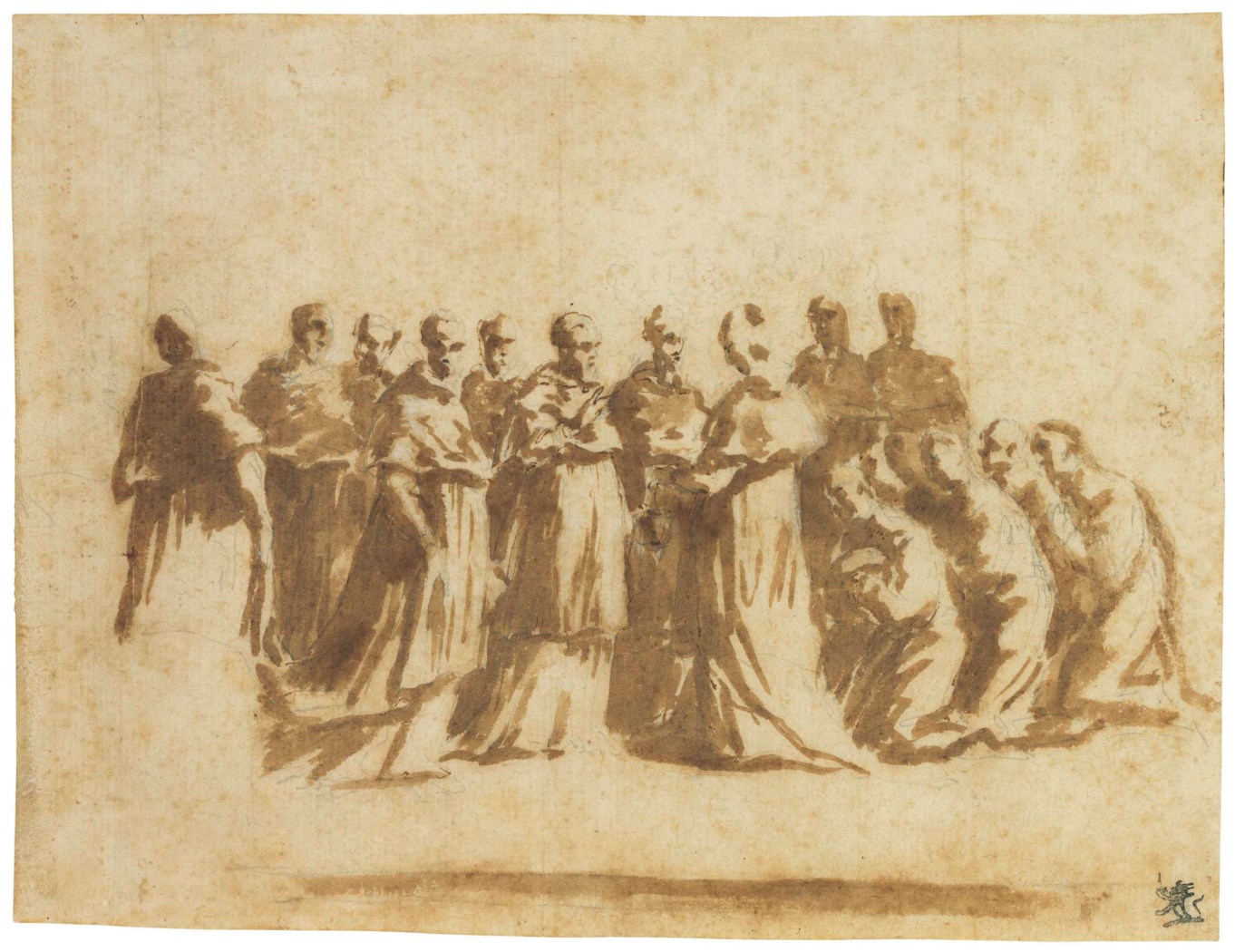 Andrea Sacchi (Nettuno 1599-1661 Rome), Study for the 'Centenary of the ...
