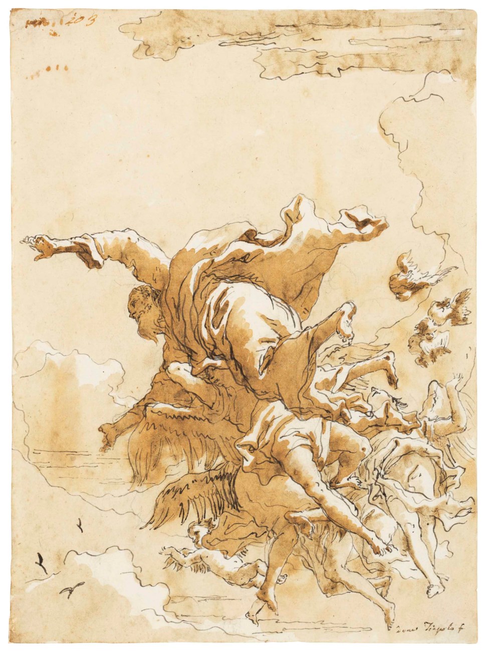 Giovanni Domenico Tiepolo (Venice 1727-1804), God the Father in the ...