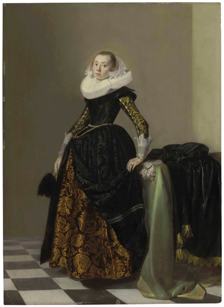 Attributed to Pieter Codde (Amsterdam 1599-1678), Portrait of a richly ...