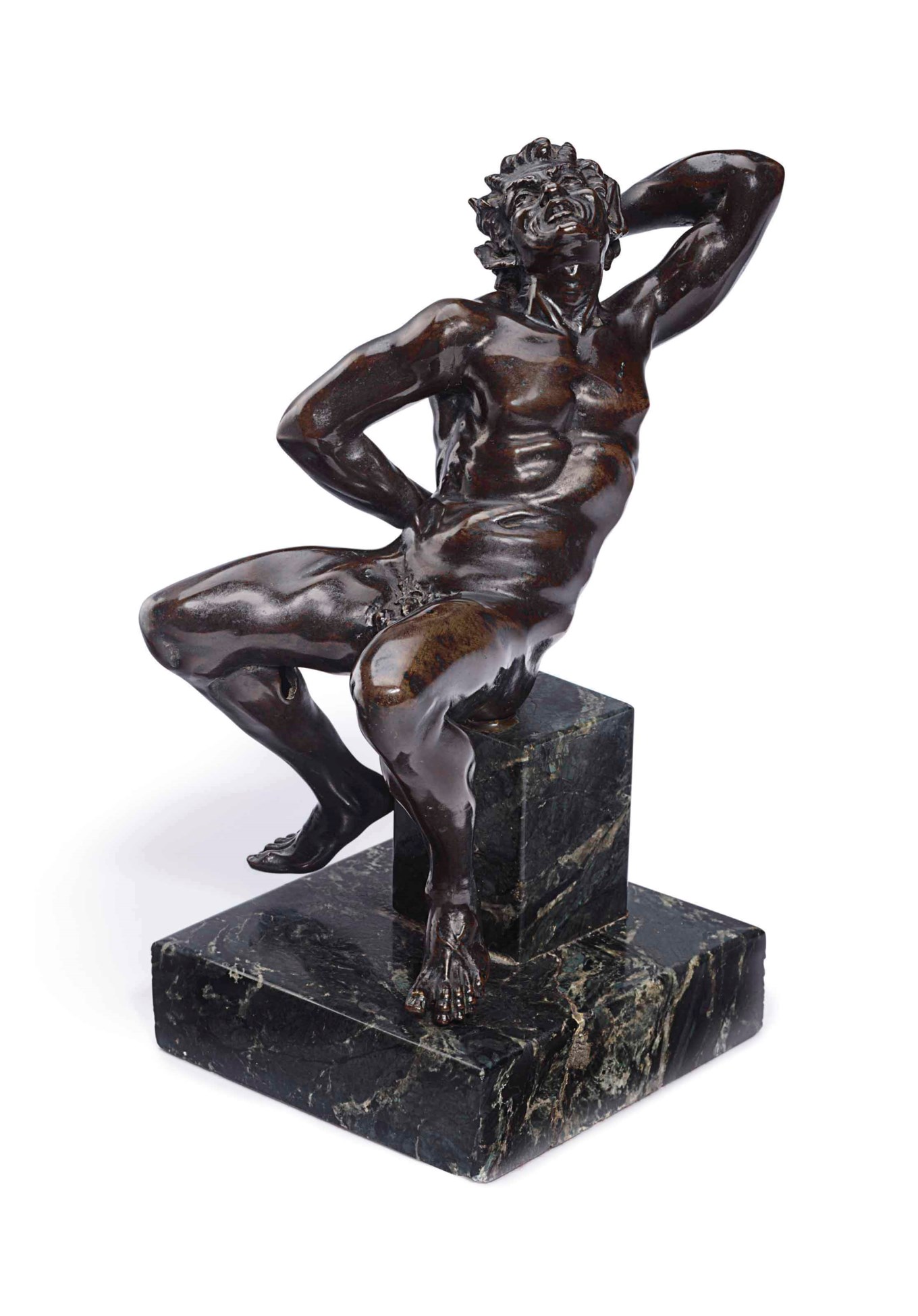 A BRONZE FIGURE OF MARSYAS, ITALIAN, LATE 17TH/ EARLY 18TH CENTURY ...