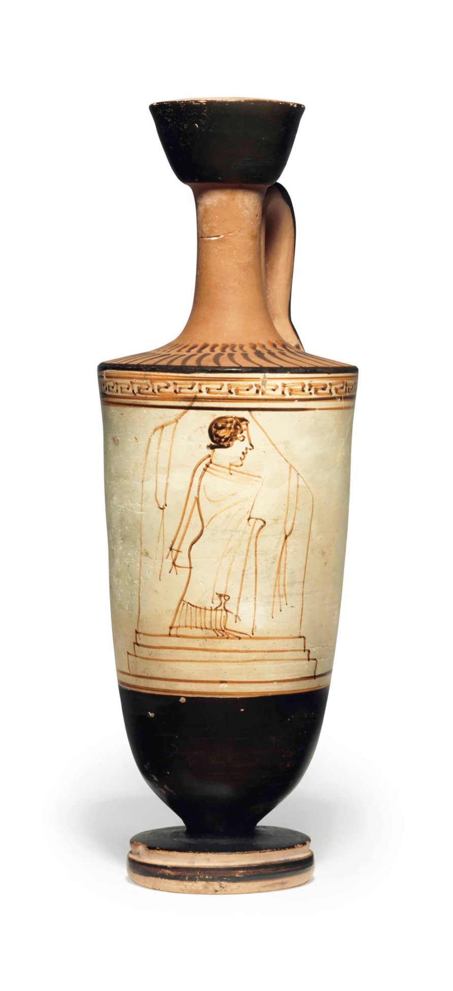 AN ATTIC WHITE-GROUND LEKYTHOS, ATTRIBUTED TO THE TYMBOS PAINTER, CIRCA ...