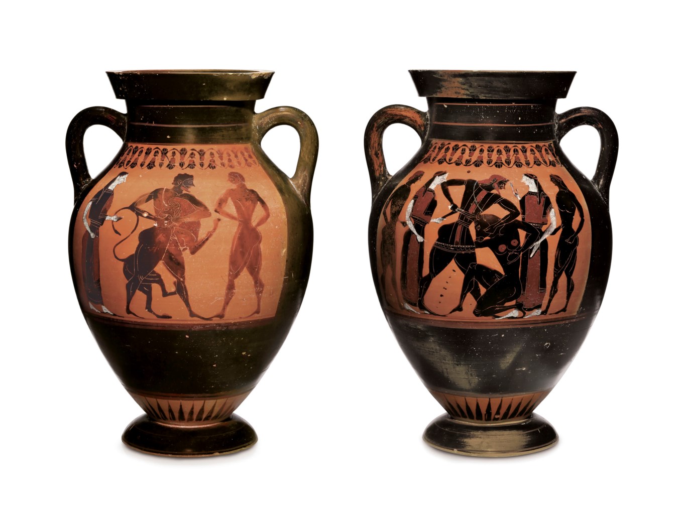 AN ATTIC BLACK-FIGURED AMPHORA (TYPE B), ATTRIBUTED TO GROUP E, CIRCA ...