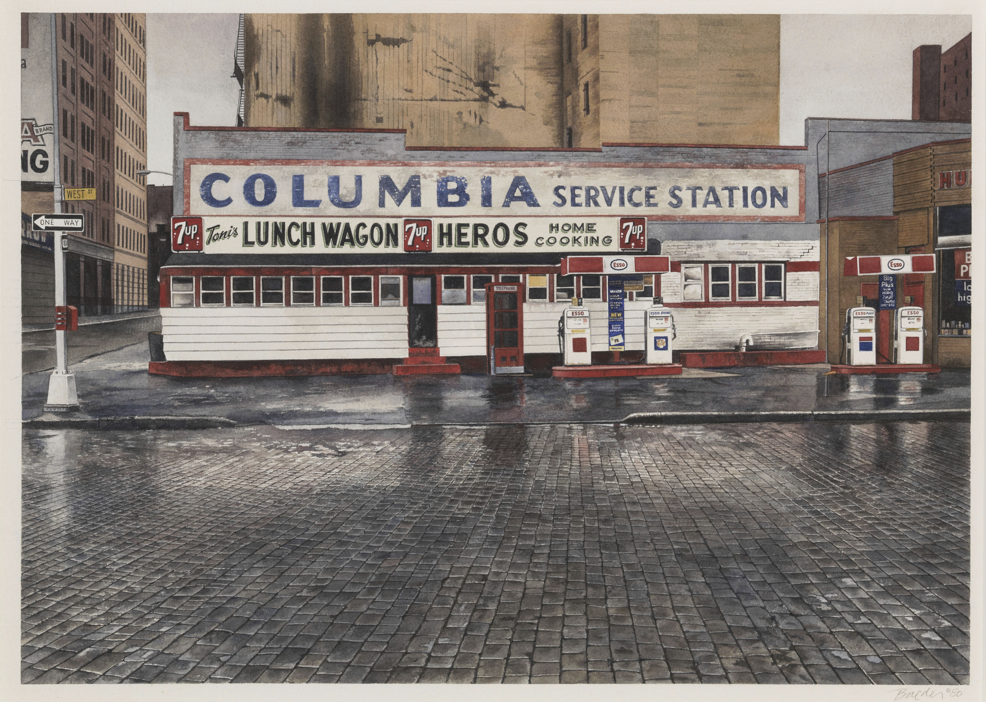 JOHN BAEDER (B. 1938), Toni's Lunch Wagon, New York | Christie’s