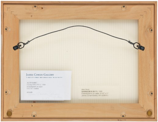 ALAN SARET (B. 1944), Untitled (80 N 30 11) | Christie’s