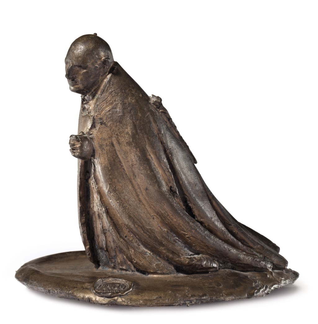 Giacomo Manzù (1908-1991), Papa Giovanni XXIII in preghiera | Christie’s