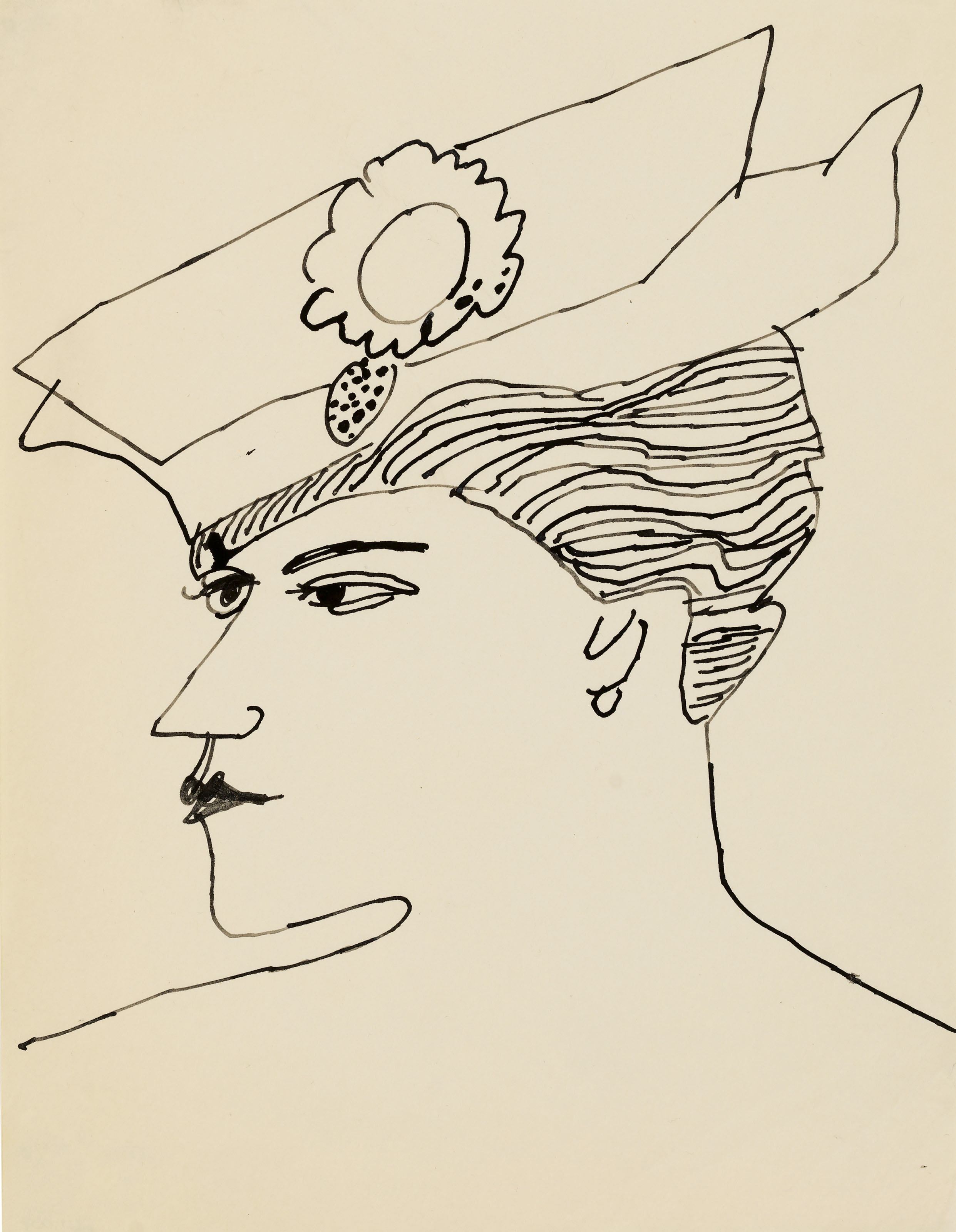 ANDY WARHOL (1928-1987), Untitled (Woman in Profile) | Christie’s