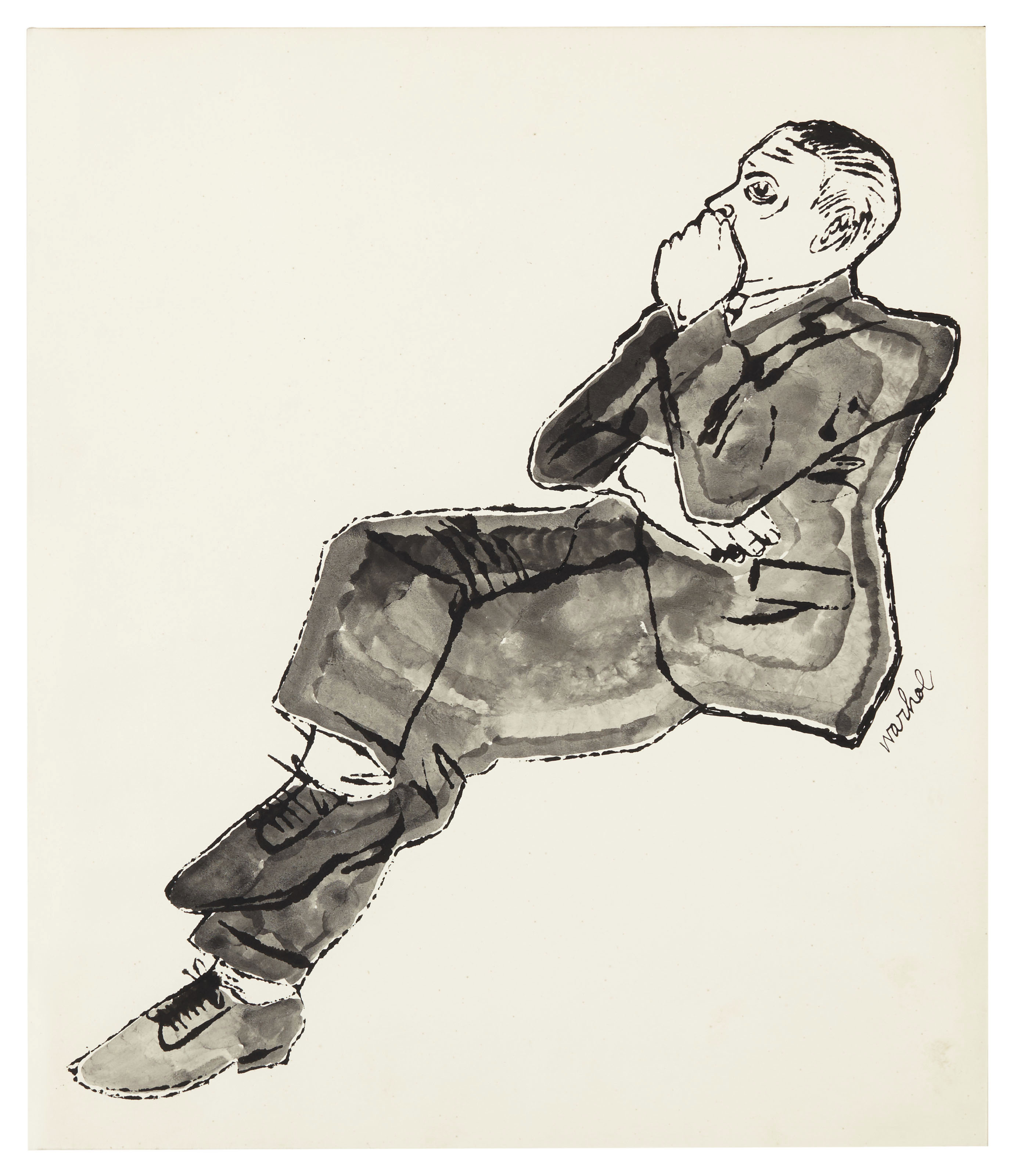 ANDY WARHOL (1928–1987), Untitled (Seated Gentleman) | Christie’s