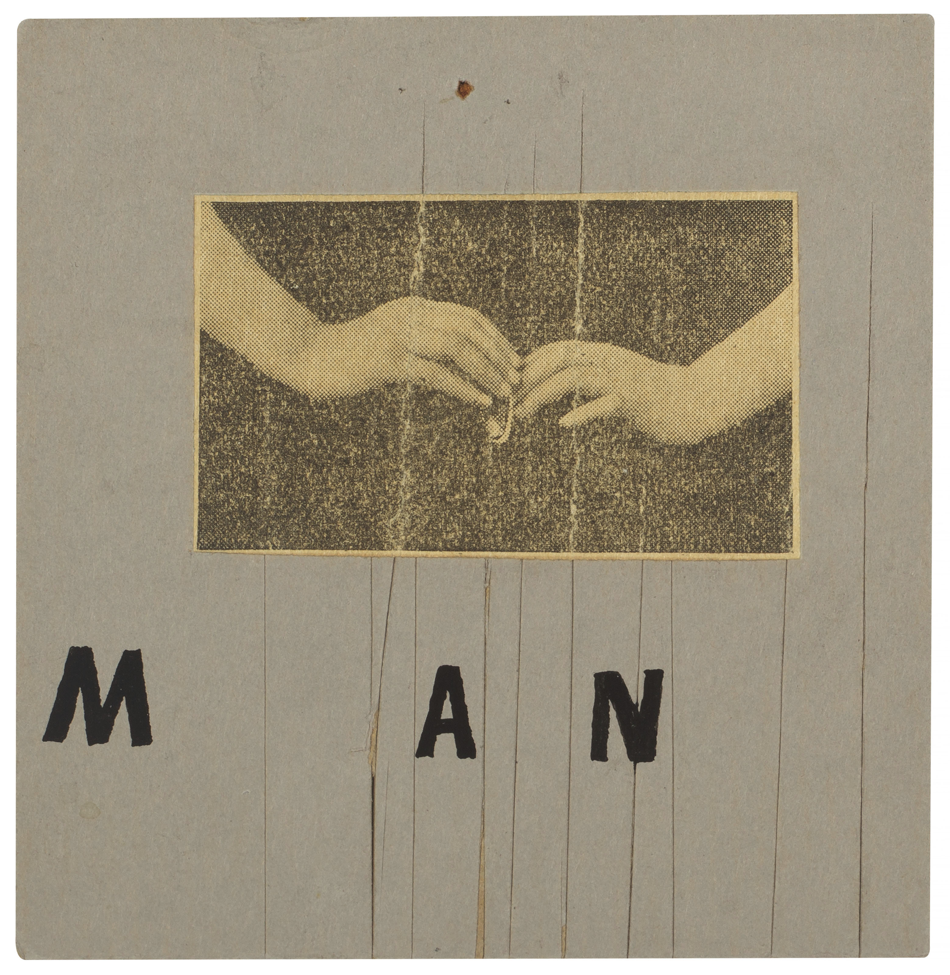 RAY JOHNSON (1927-1995), Untitled (M AN) | Christie’s