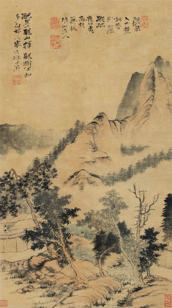 SHITAO (ATTRIBUTED TO, 1642-1707), Figures in Forest | Christie's