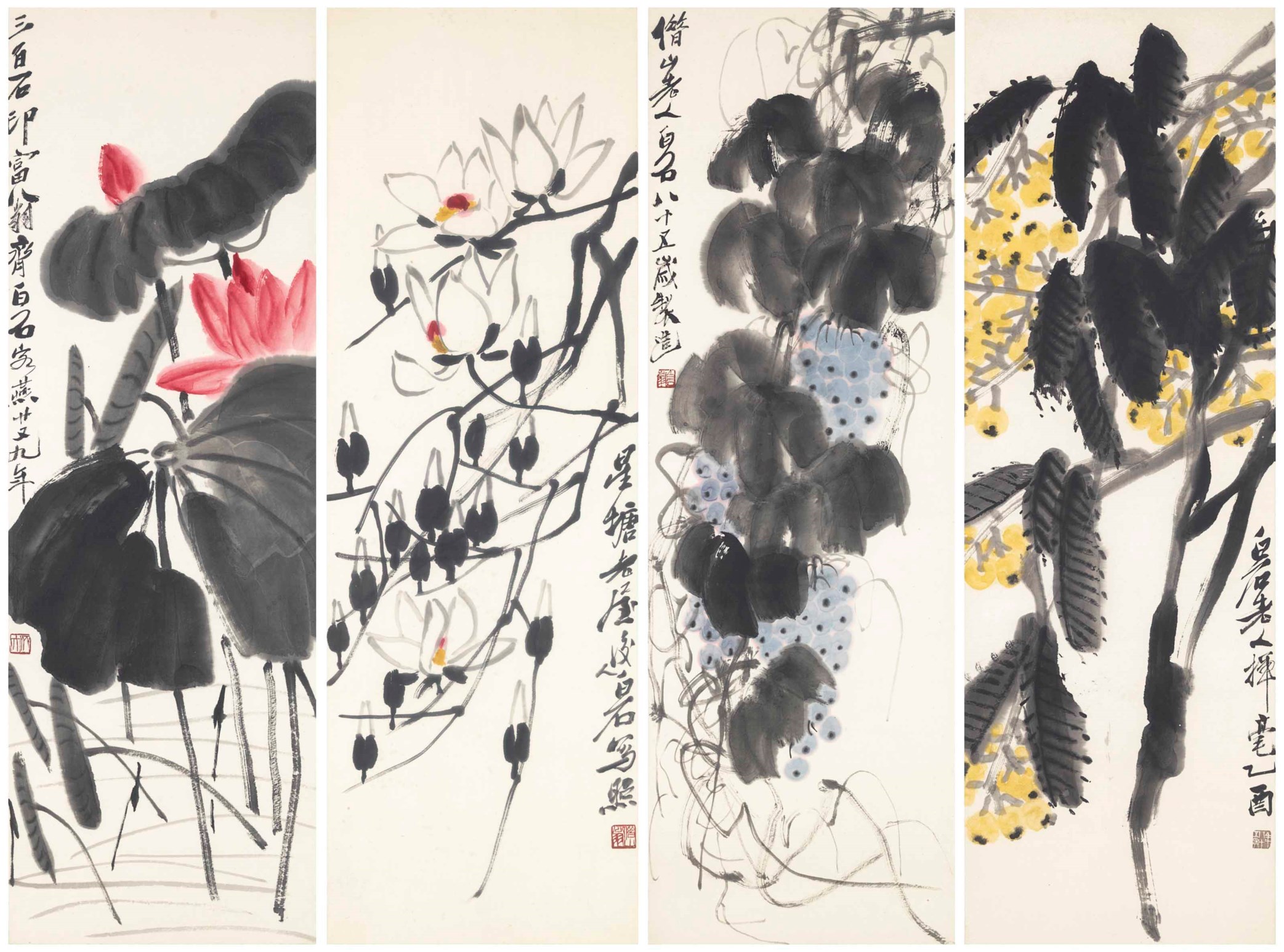QI BAISHI (1863-1957), Flowers and Fruit | Christie's