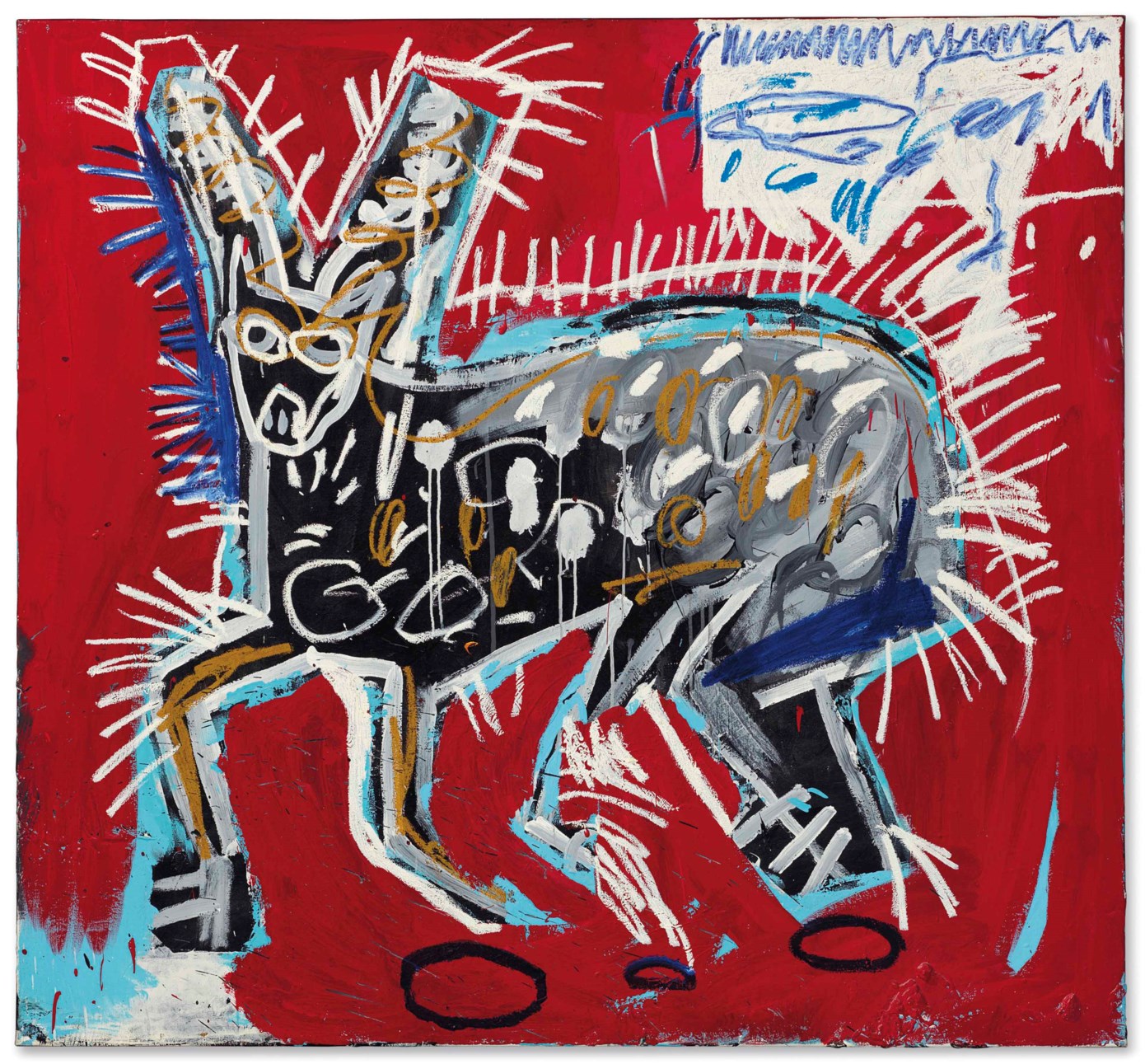 Jean-Michel Basquiat (1960-1988), Red Rabbit | Christie's