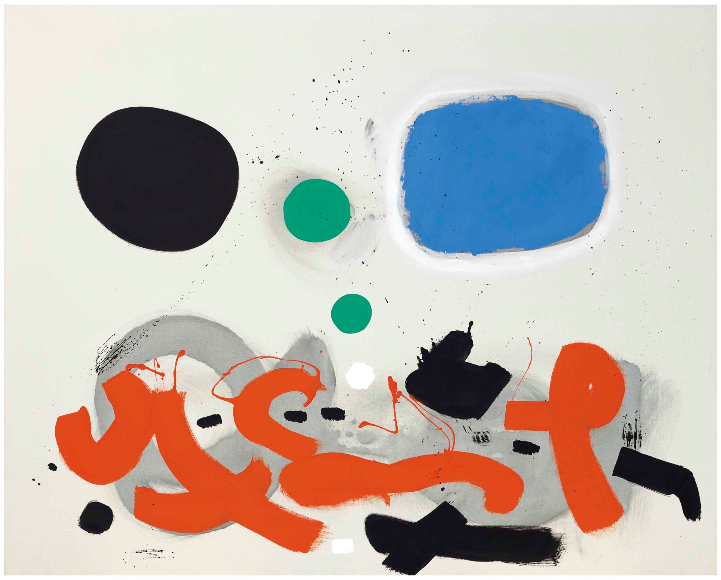 Adolph Gottlieb (1903-1974), Orange Calligraphy | Christie's