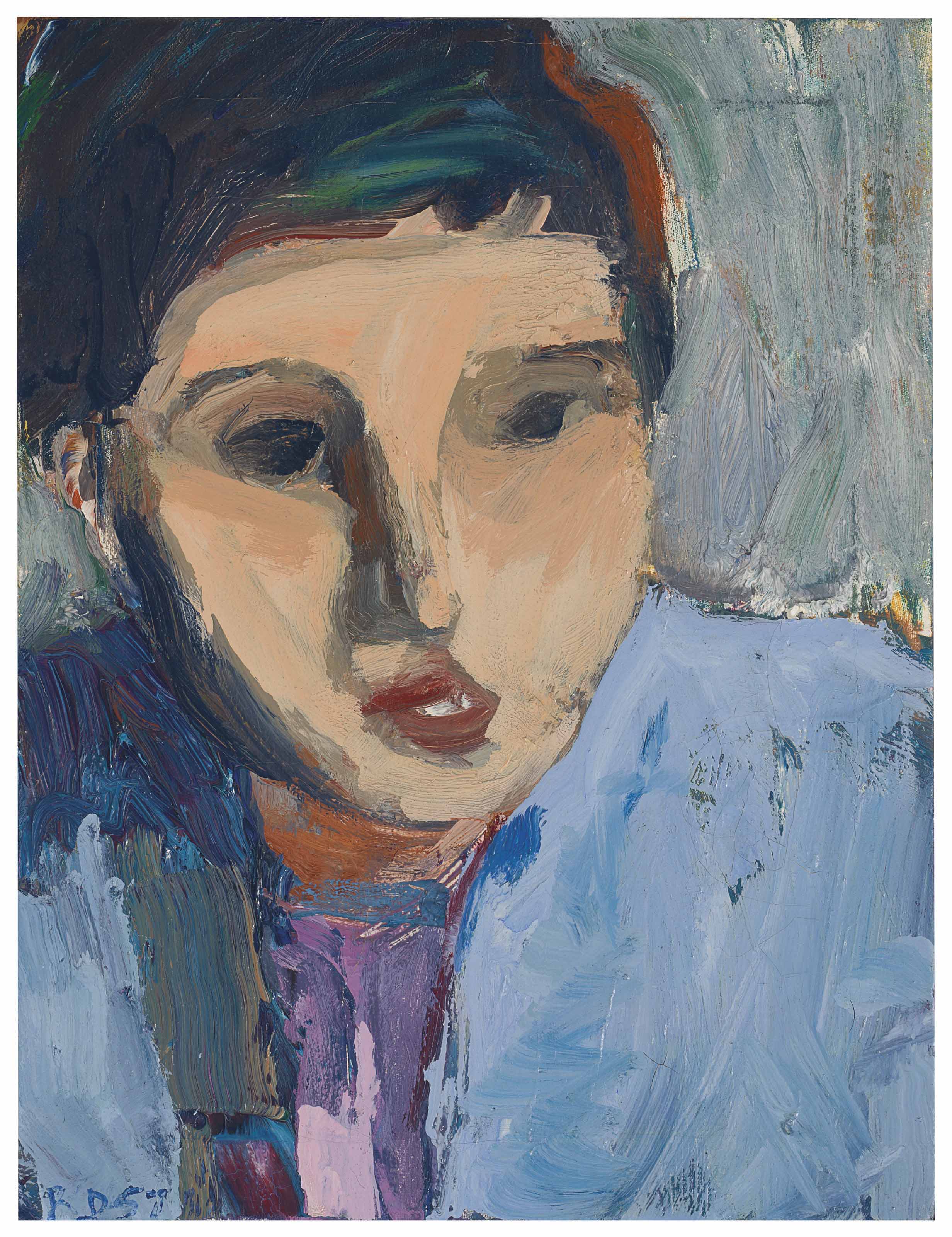 Richard Diebenkorn (1922-1993) , Portrait of N.S. | Christie's
