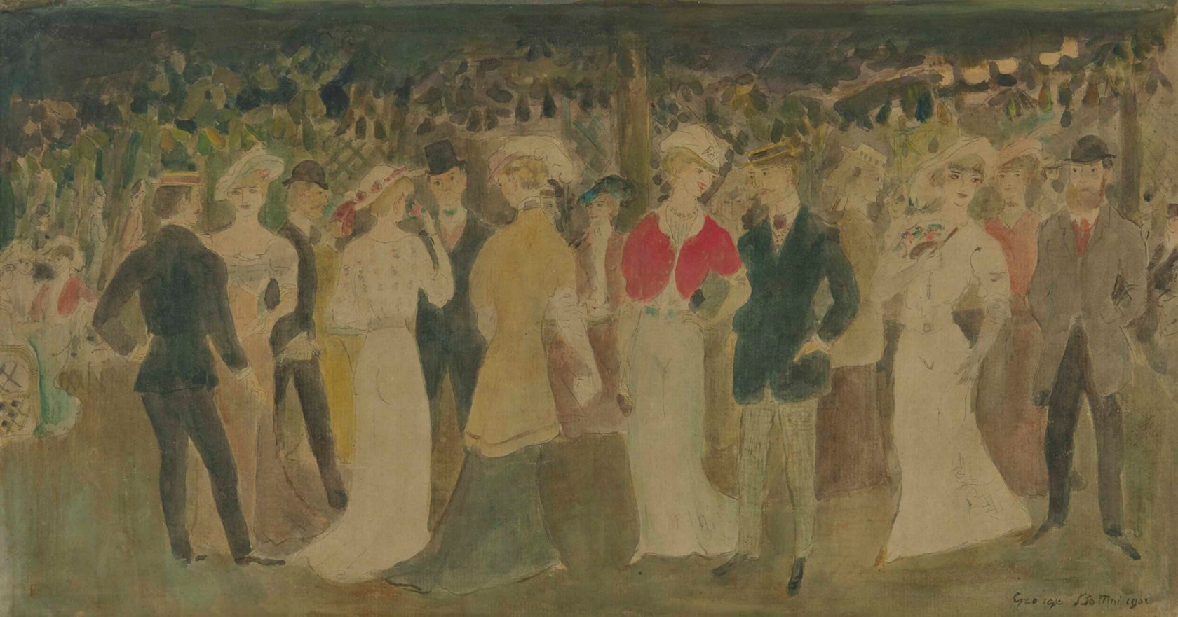 Georges Bottini (1874-1907), Au jardin de Paris | Christie's