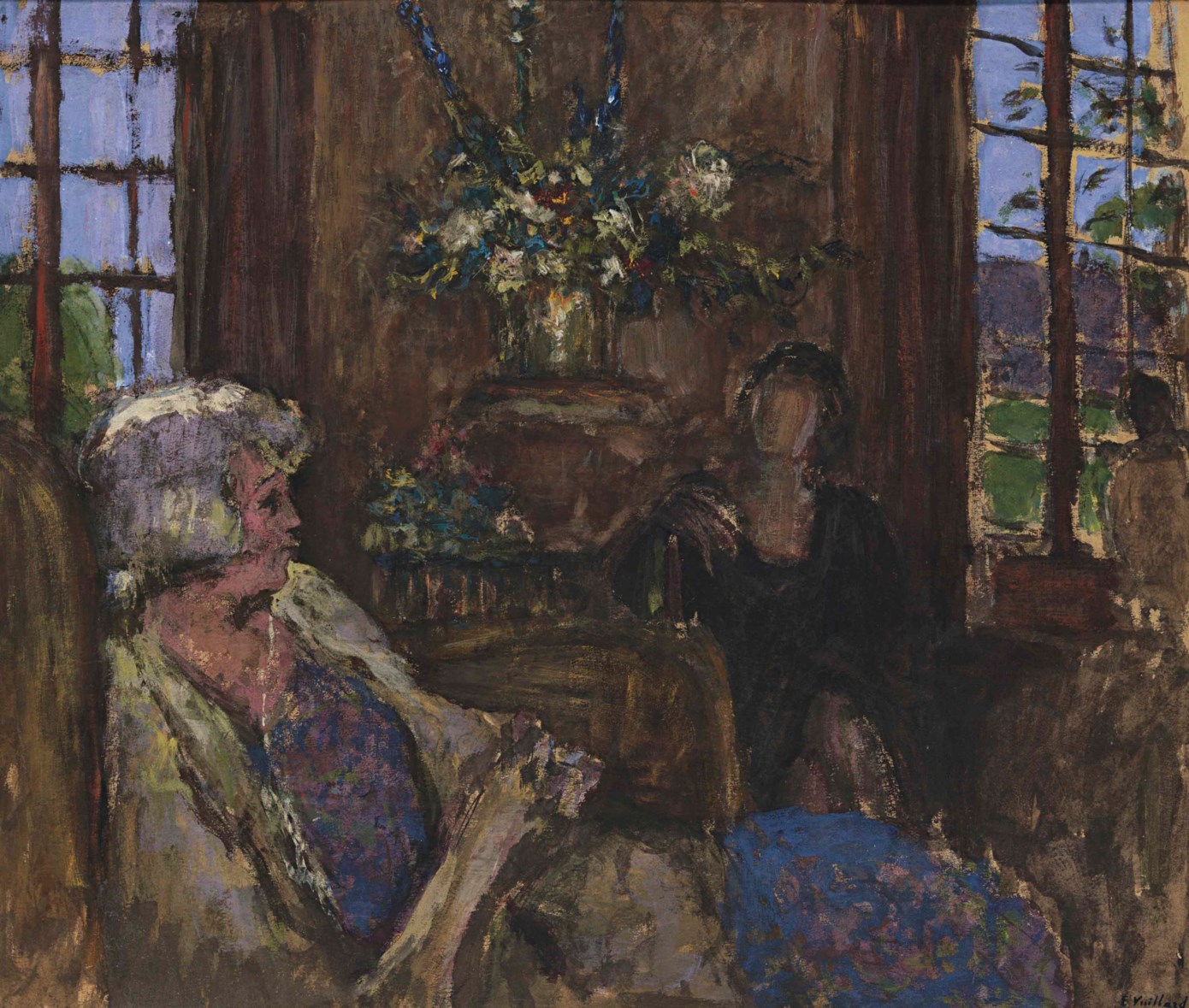 Edouard Vuillard (1868-1940), Deux dames dans le salon des Clayes ...