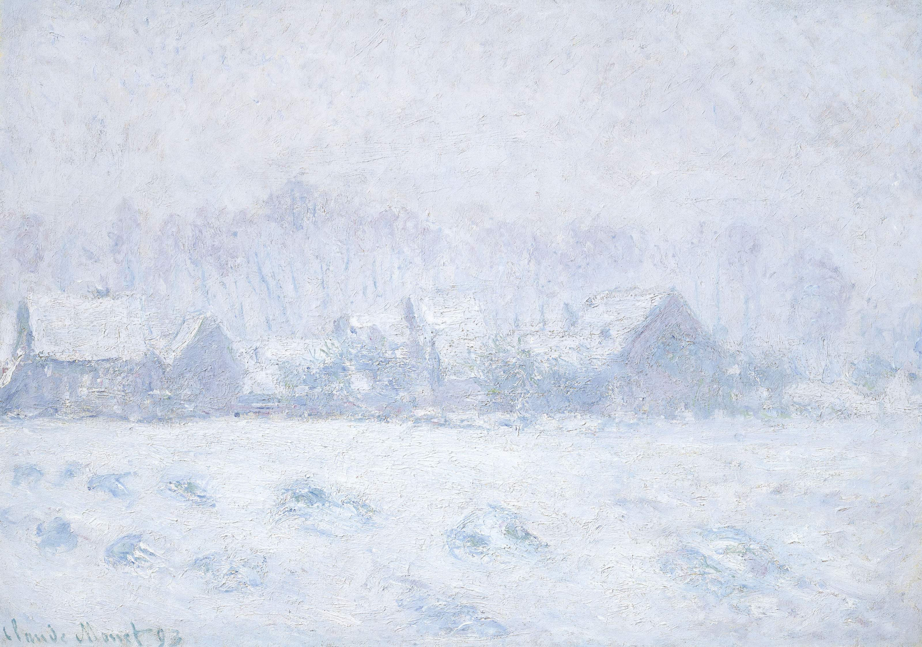 Claude Monet (1840-1926) , Effet de neige à Giverny | Christie's