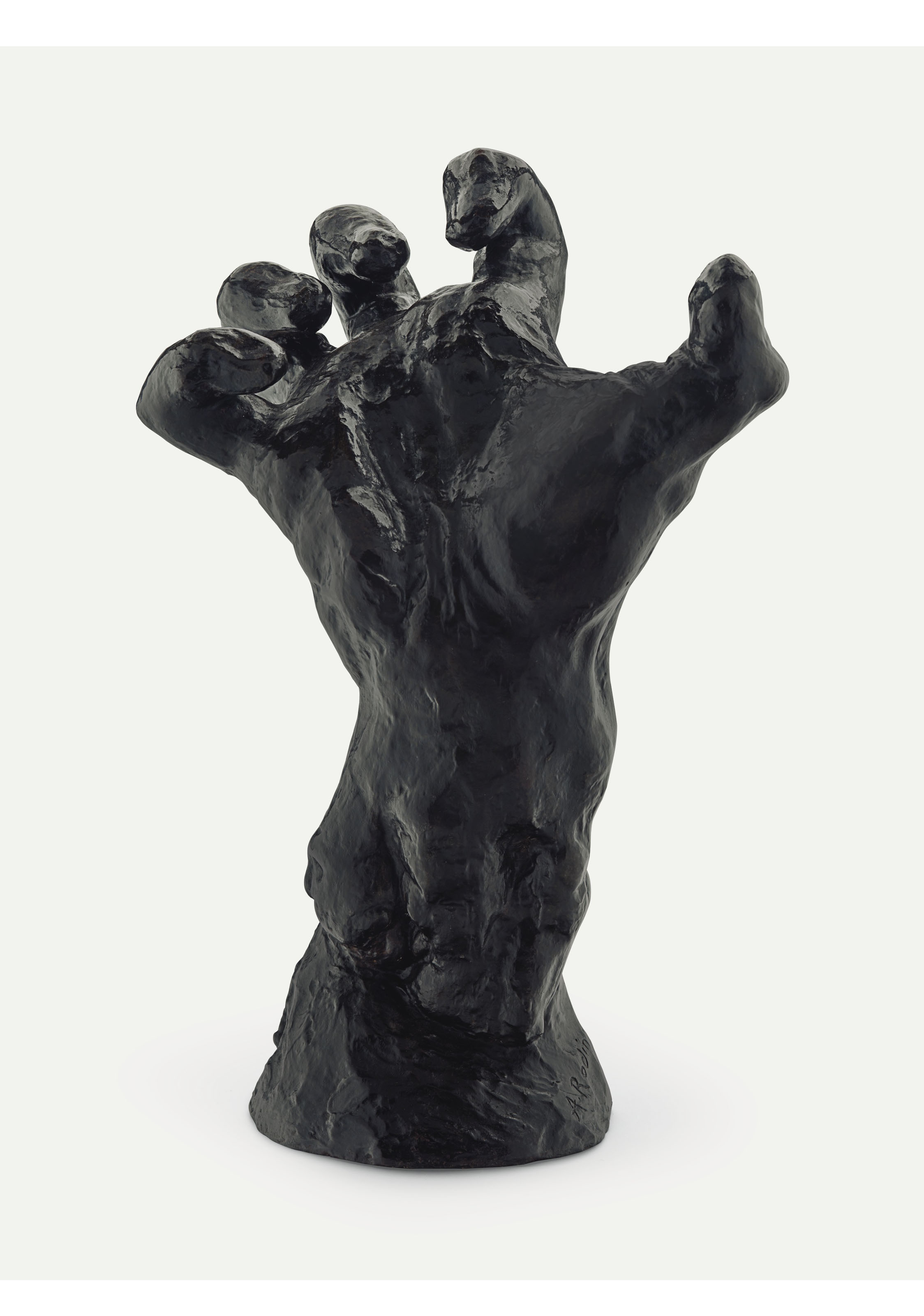 Auguste Rodin (1840-1917) , Main crispée droite, agrandissement dite ...