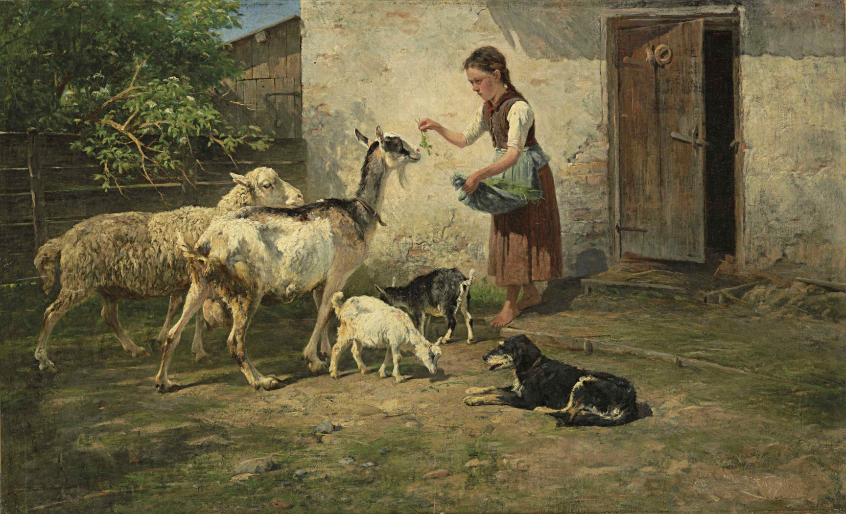 Antonis Matteo Montemezzo (Italian, 1841-1898), Feeding Time | Christie's