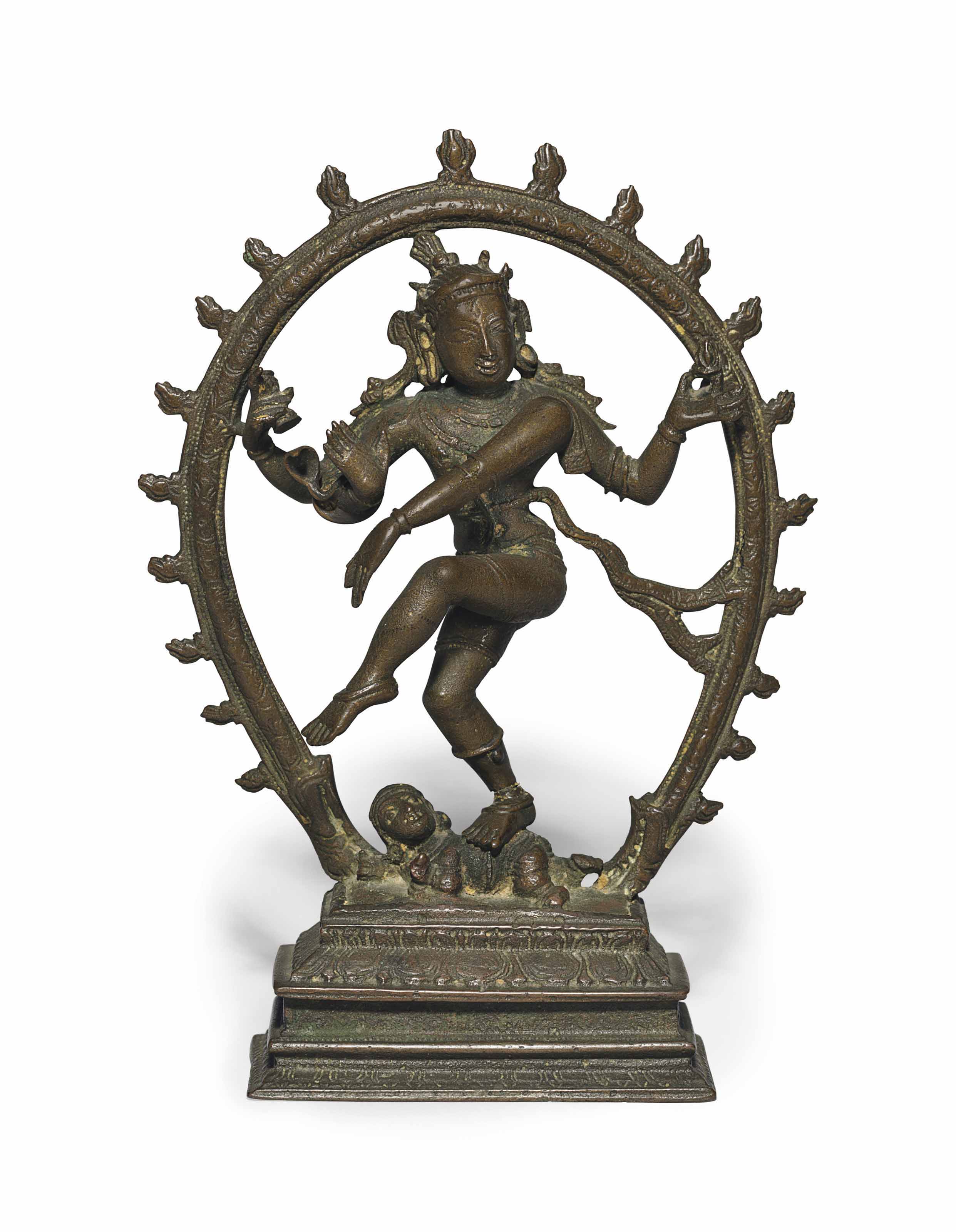 A BRONZE FIGURE OF SHIVA NATARAJA