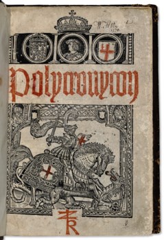 HIGDEN, Ranulph (c.1280-1364). Polycronycon. [Southwark: Peter Treveris ...