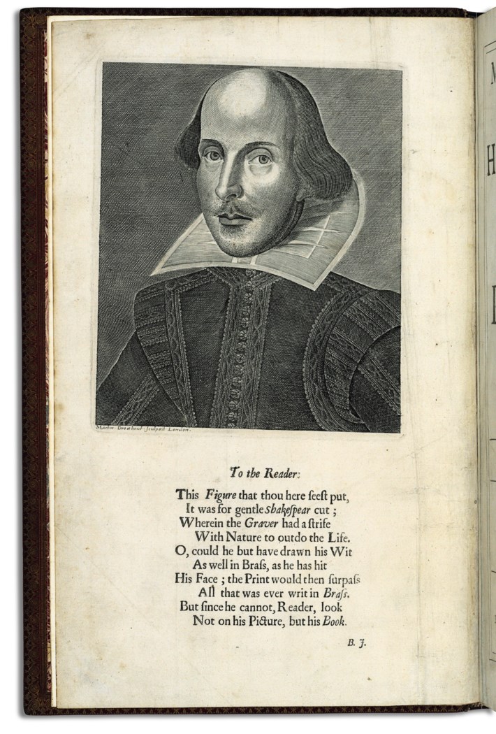 SHAKESPEARE, William (1564-1616). Comedies, Histories, and Tragedies ...