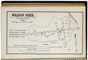 THOREAU, Henry David (1817-1862). Walden; or, Life in the Woods. Boston ...
