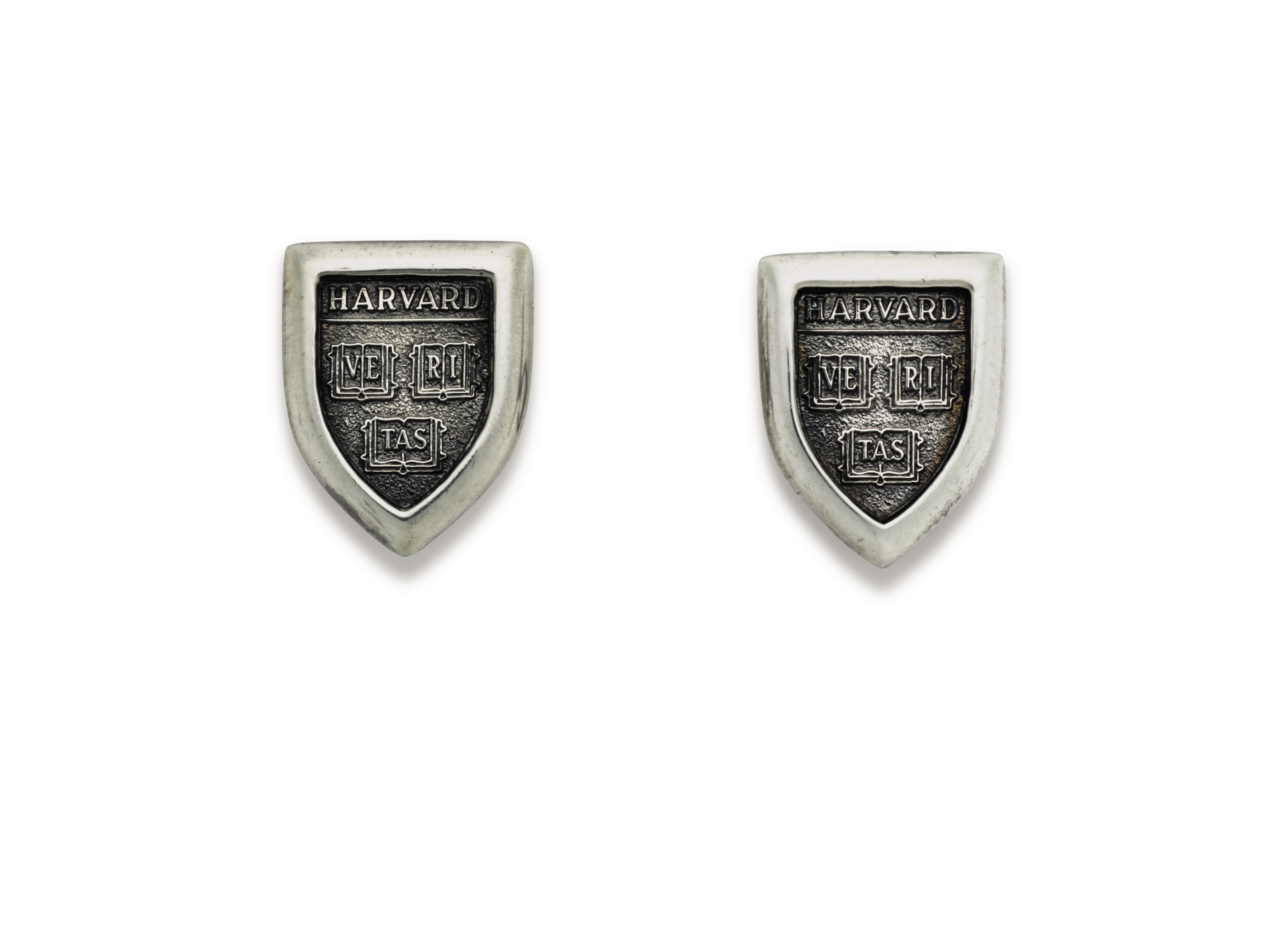 STERLING SILVER 'HARVARD' CUFFLINKS, | Christie’s