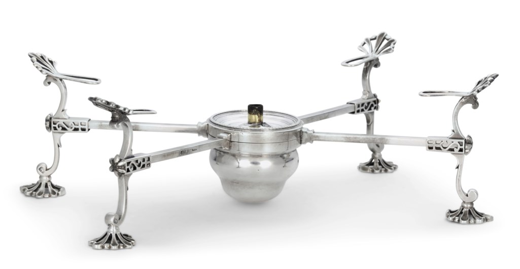 A GEORGE III SILVER DISH CROSS, MARK OF RICHARD MILLS, LONDON, 1776 ...