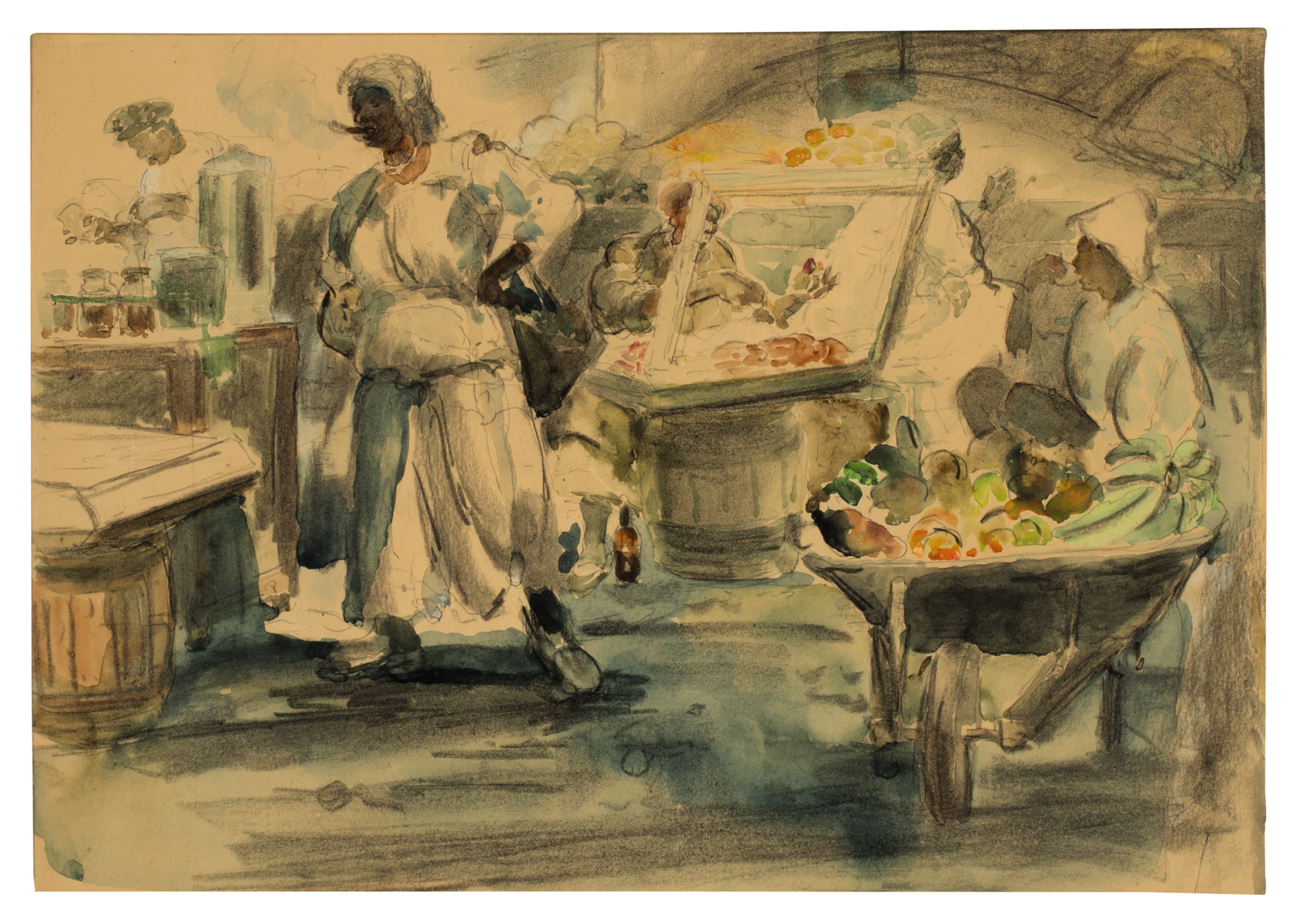 George Overbury 'Pop' Hart (1868-1933), The Market, New Orleans ...