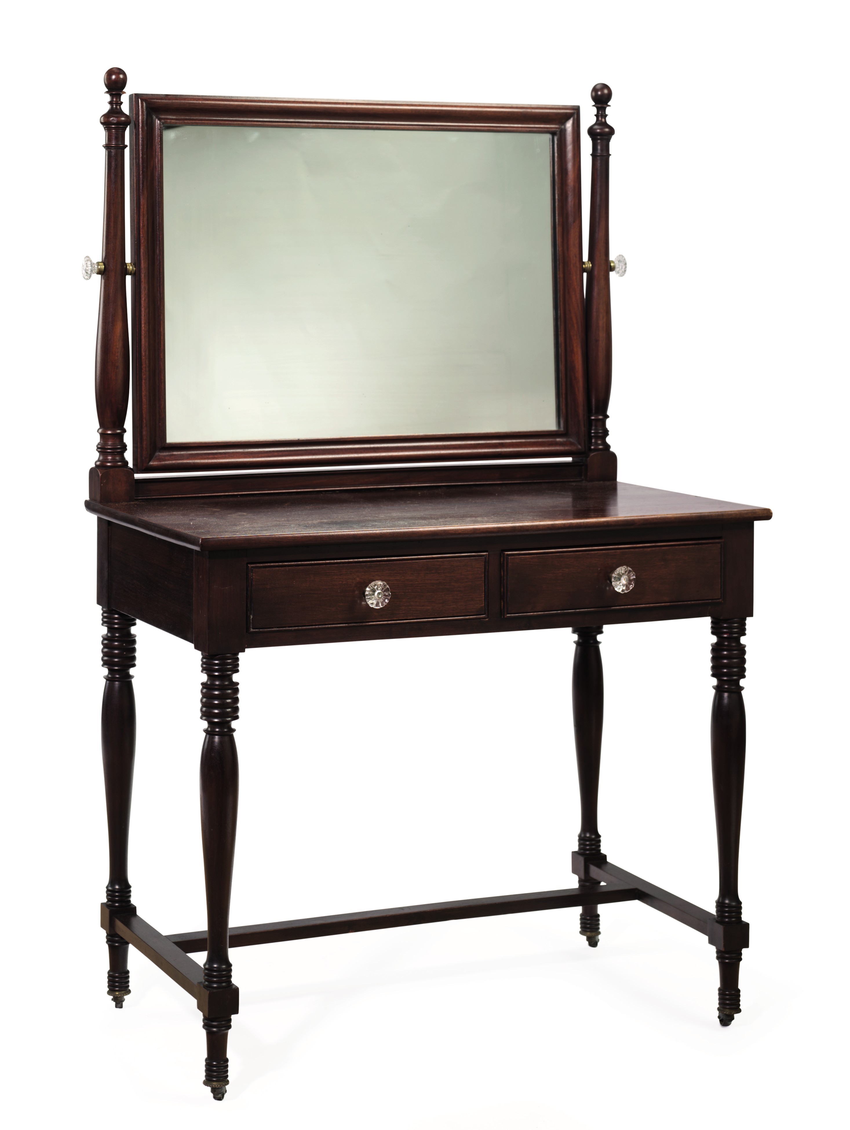 AN AMERICAN FEDERAL STYLE MAHOGANY DRESSING TABLE, 20TH CENTURY ...