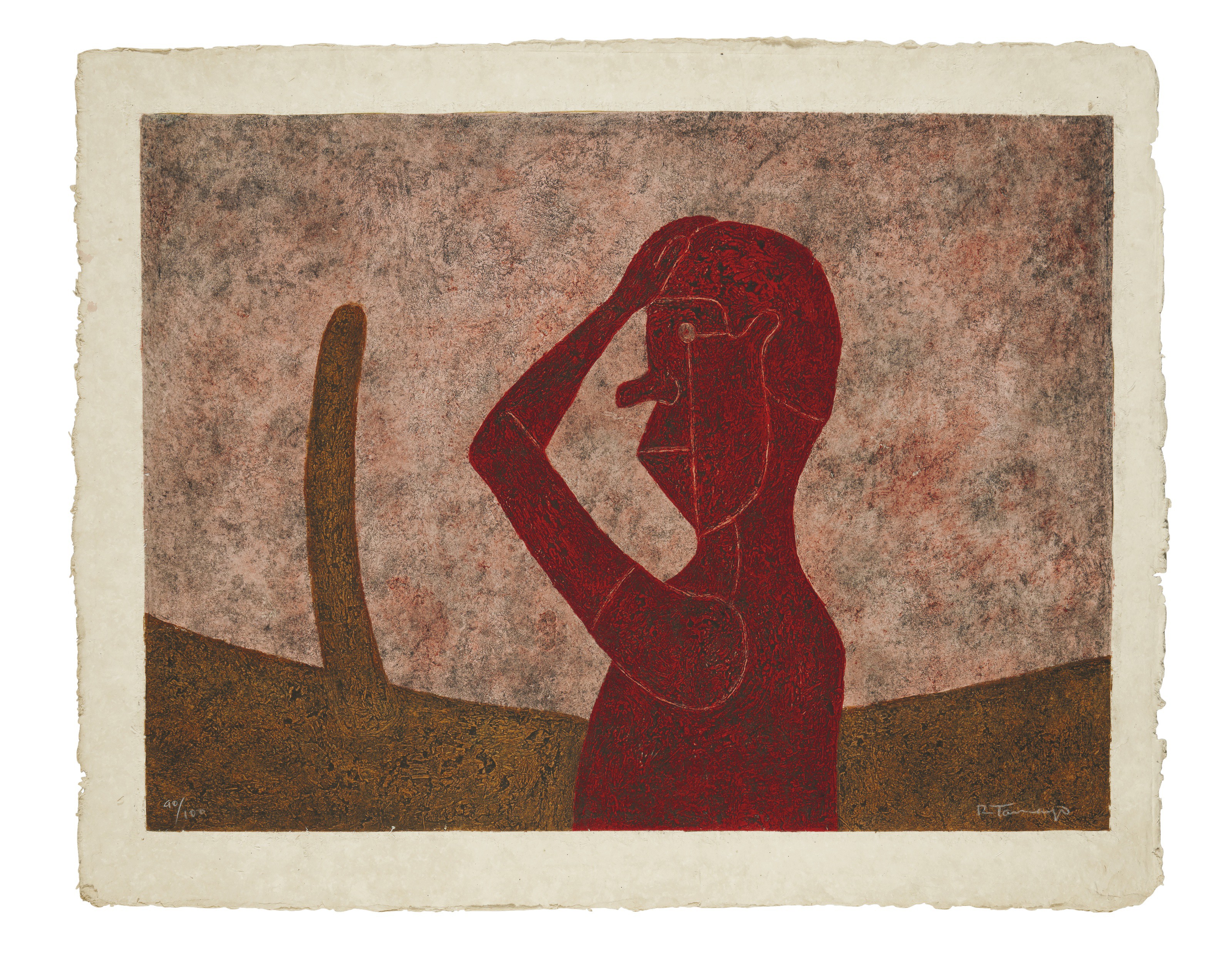 Rufino Tamayo (1899-1991), Busto en rojo | Christie’s