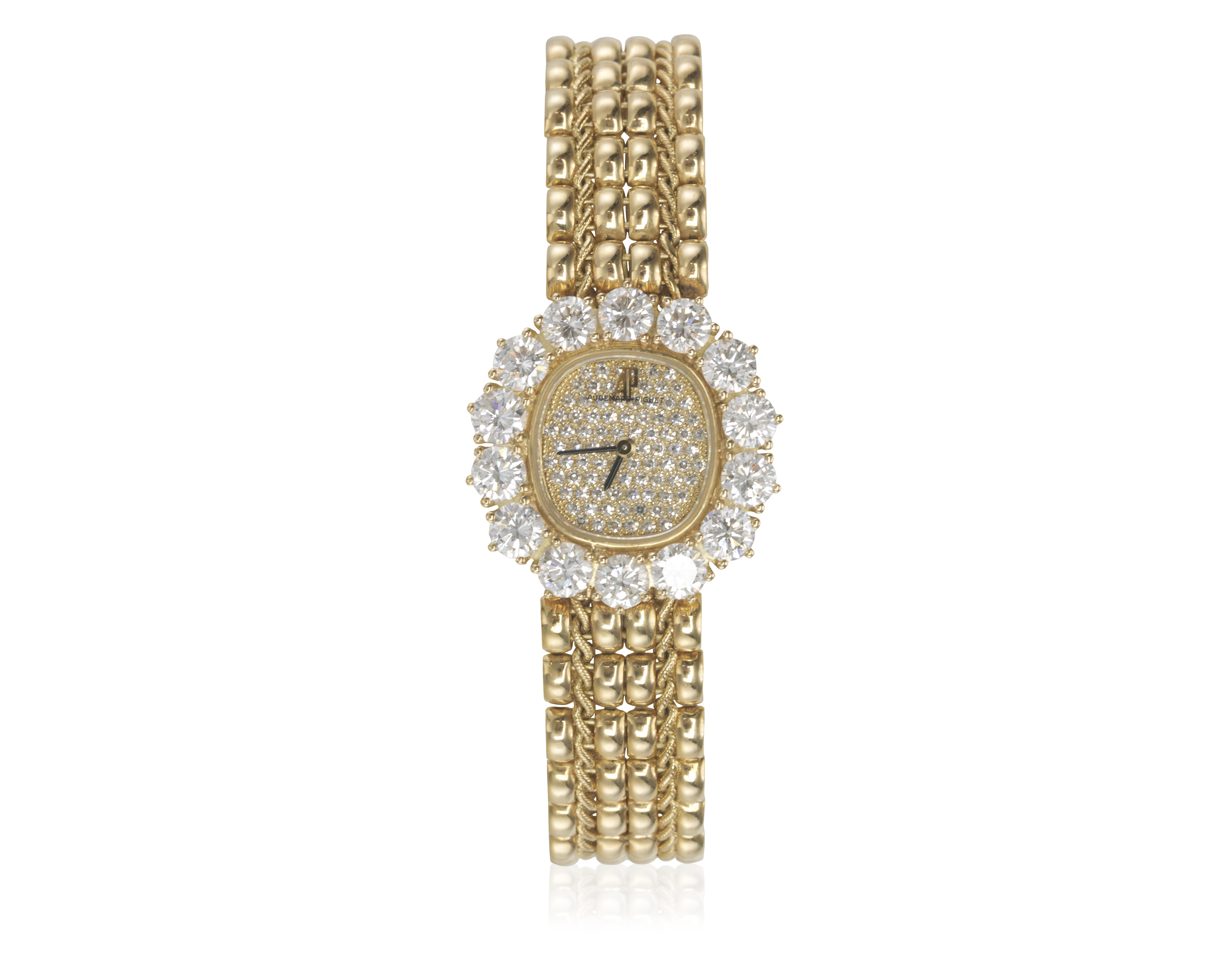 AUDEMARS PIGUET DIAMOND SET GOLD WATCH, | Christie’s