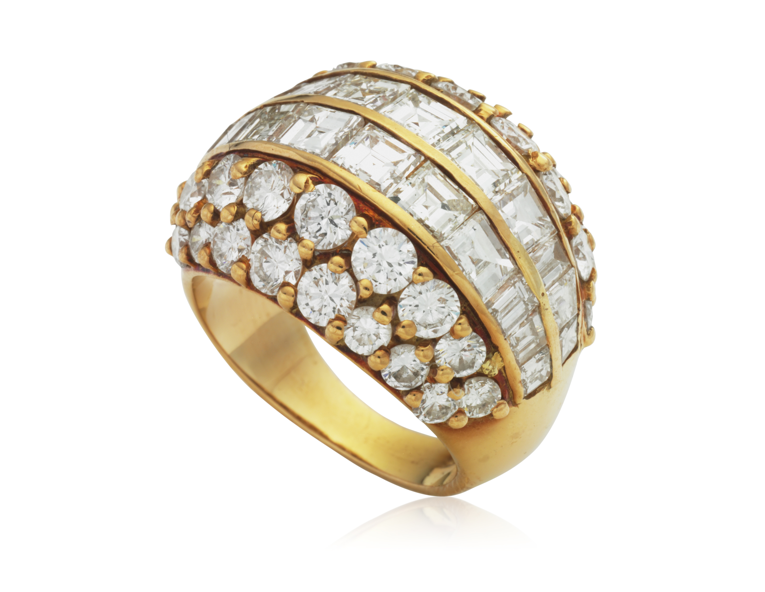 DIAMOND BOMBÉ RING, | Christie’s