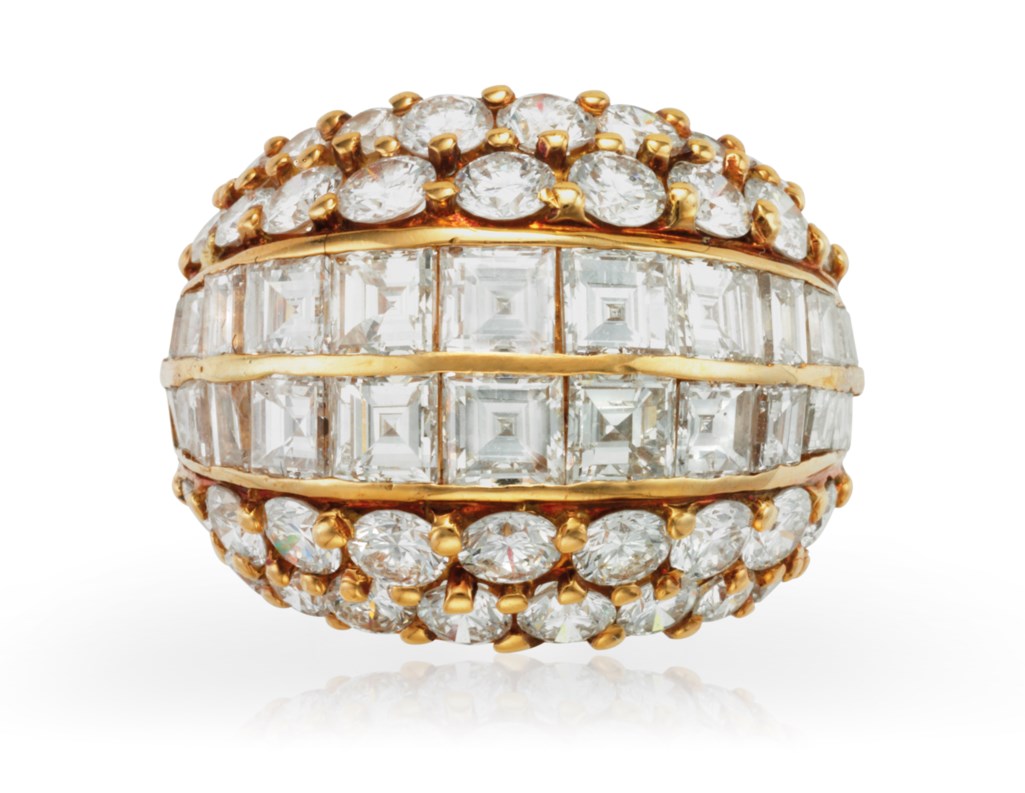 DIAMOND BOMBÉ RING, | Christie’s