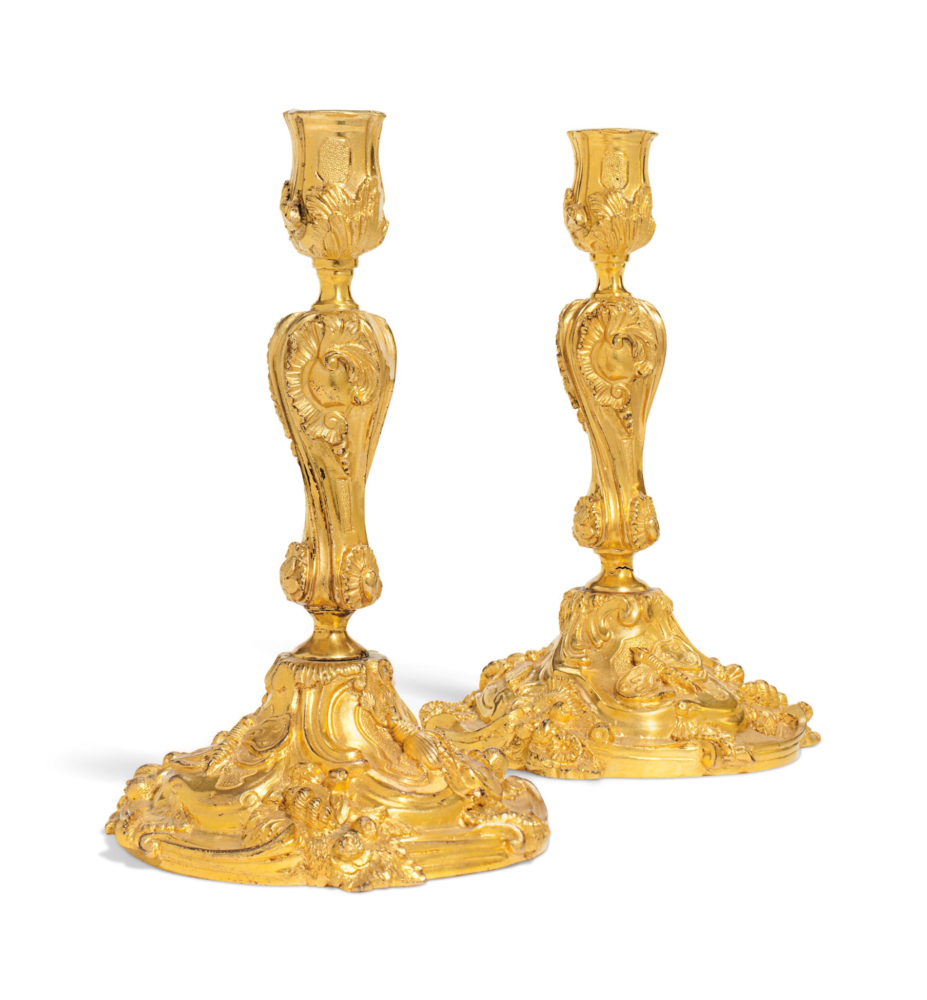 A PAIR OF FRENCH ORMOLU CANDLESTICKS, LATE 19TH CENTURY | Christie's