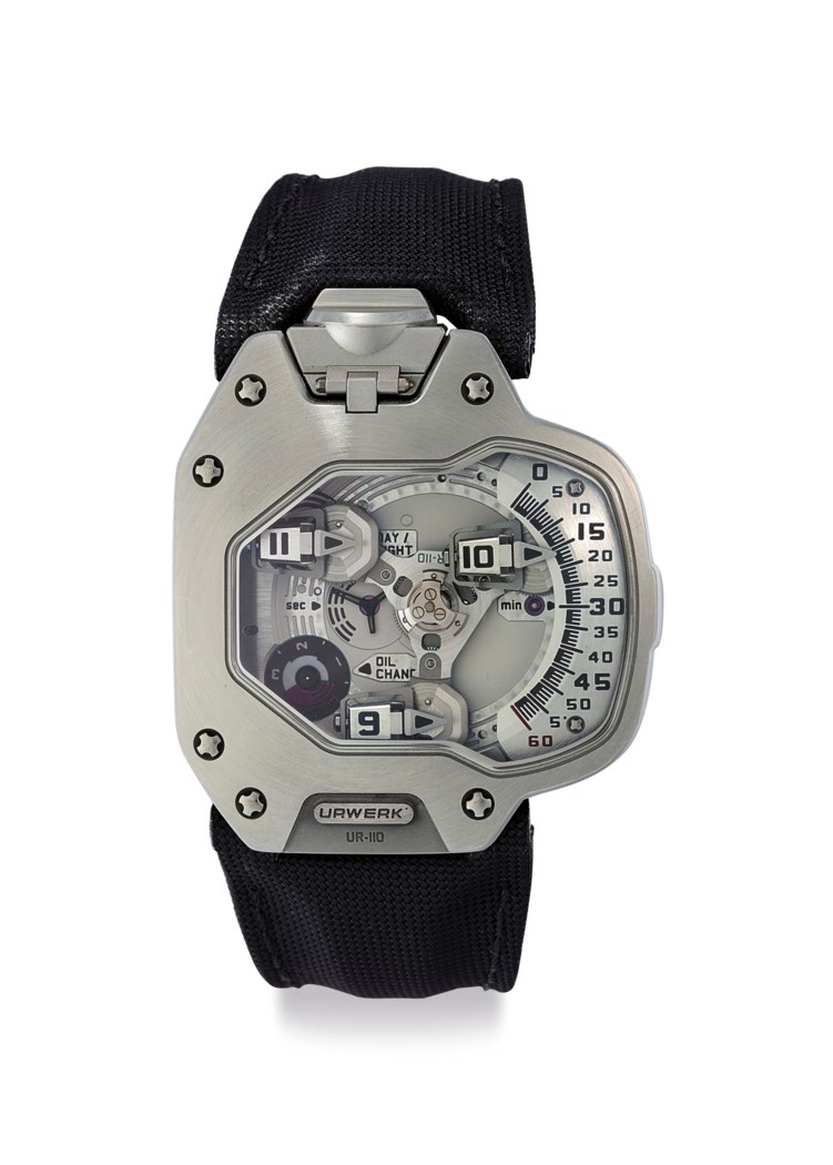 Urwerk. A Fine and Large Limited Edition Titanium Automatic Wristwatch ...