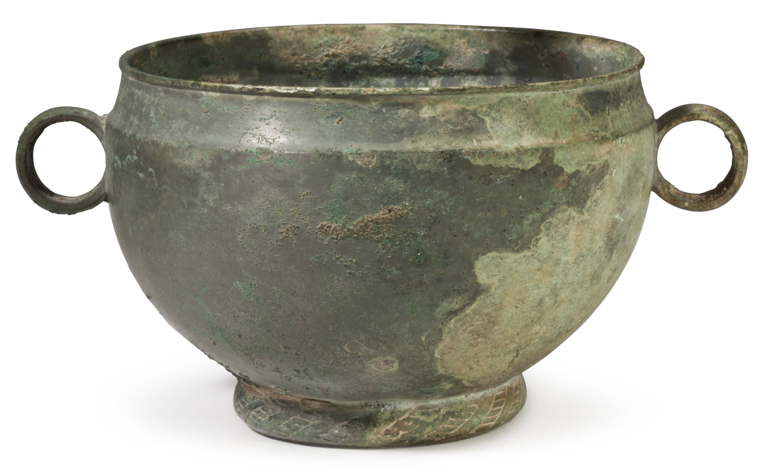 A BRONZE TWO-HANDLED CUP, HE, EARLY WARRING STATES PERIOD, 5TH CENTURY ...