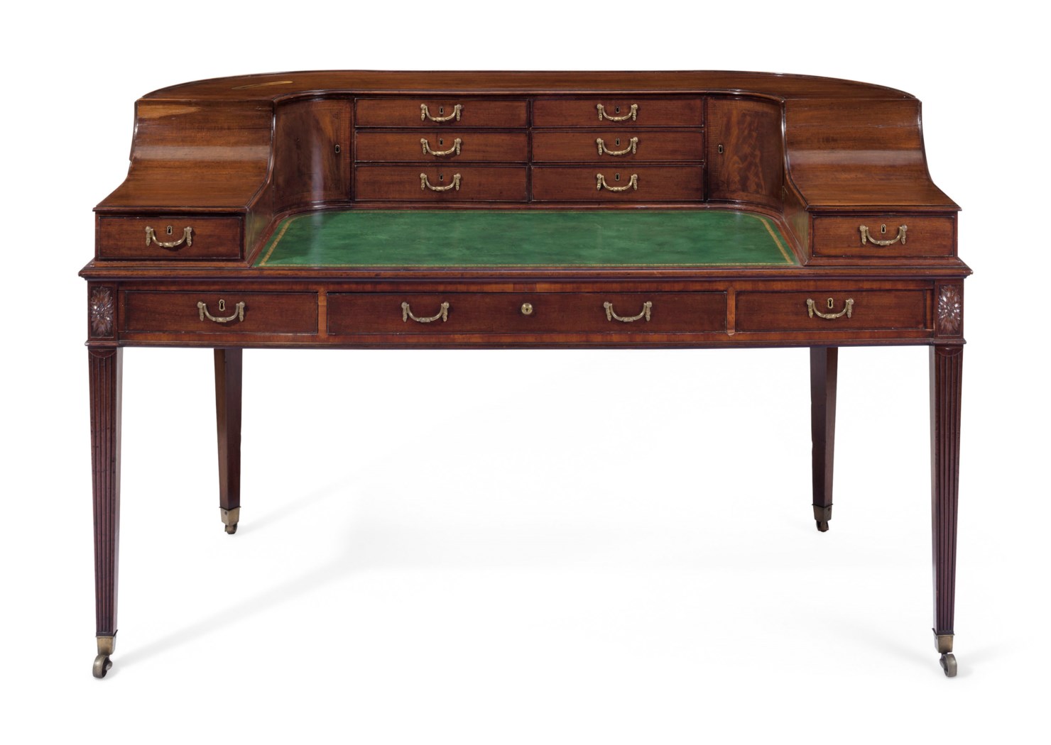 A GEORGE III MAHOGANY CARLTON HOUSE DESK, ATTRIBUTED TO GILLOWS, CIRCA ...