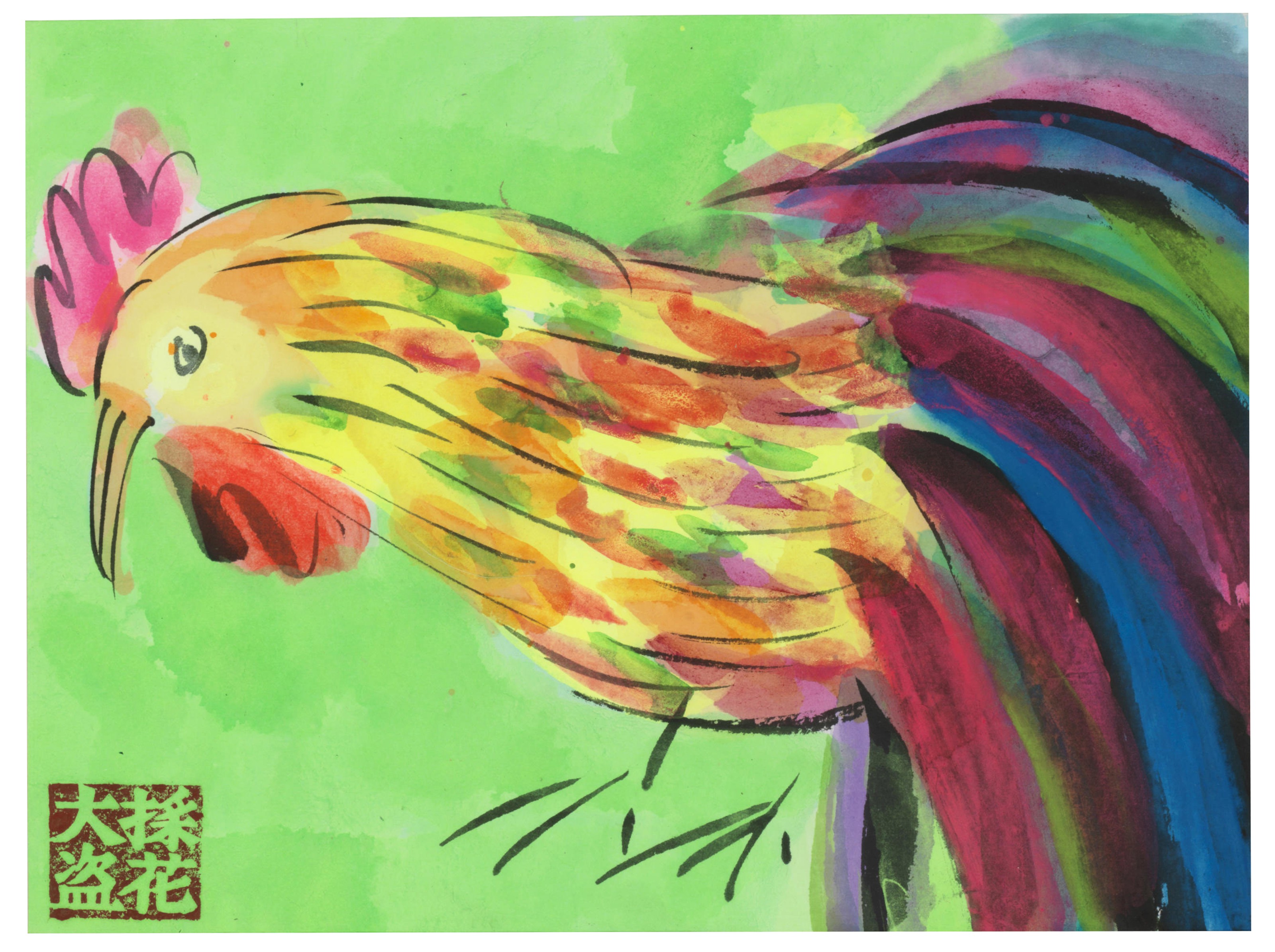 WALASSE TING (CHINA/USA, 1928-2010), Untitled (Rooster) | Christie’s