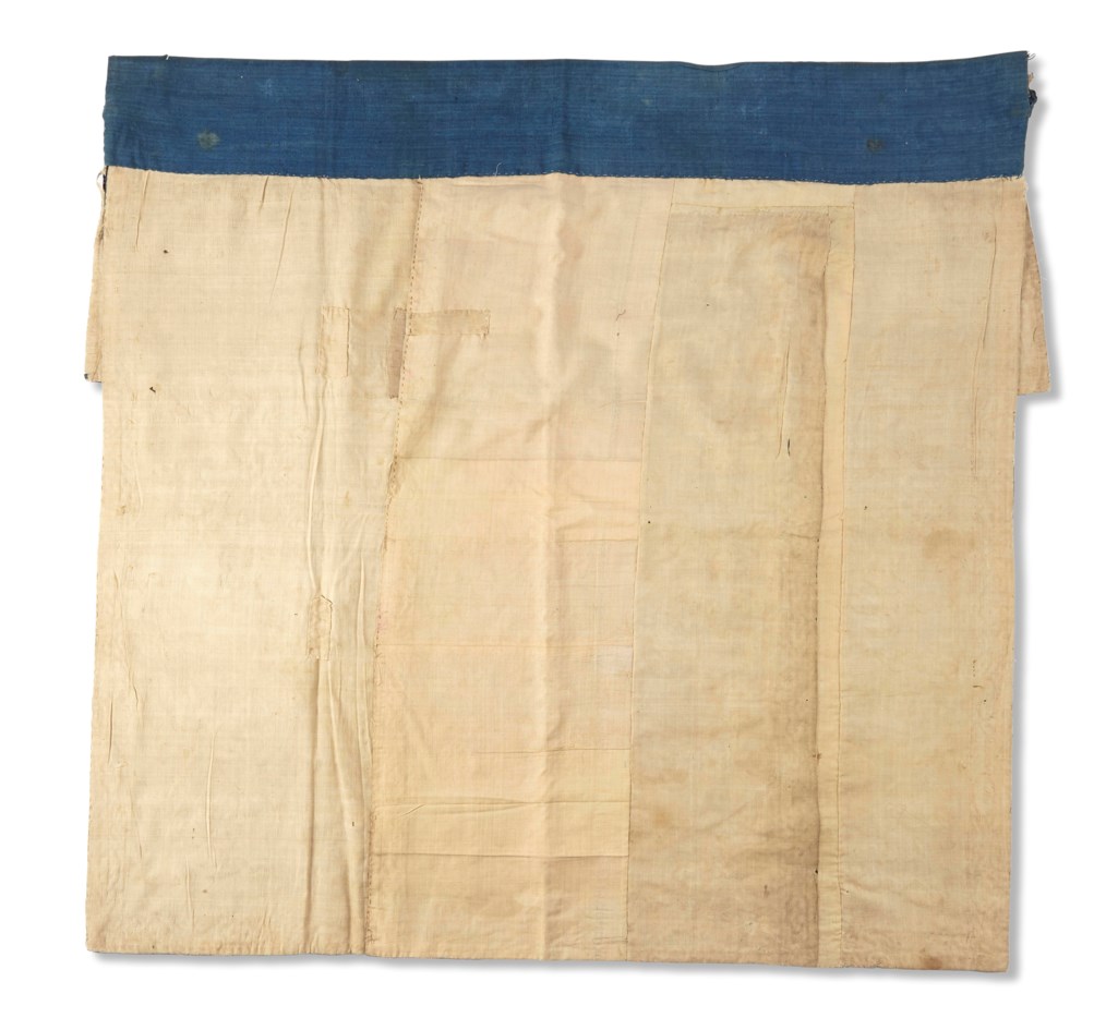 AN EMBROIDERED MIDNIGHT-BLUE-GROUND ‘DRAGON’ ALTAR FRONTAL, KANGXI ...