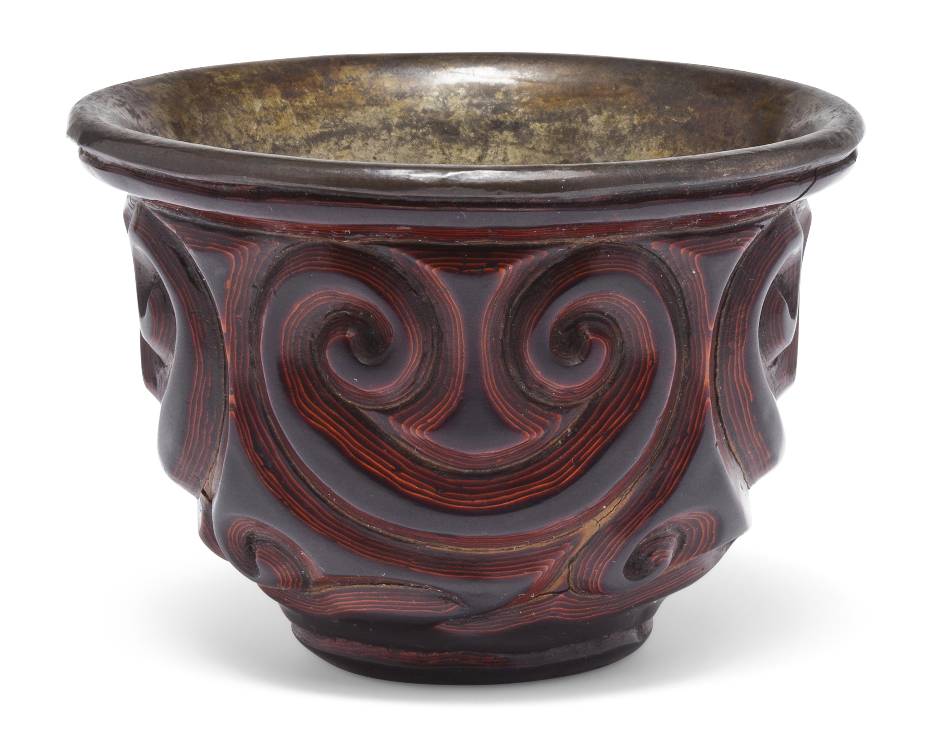 A SMALL BLACK TIXI LACQUER CUP, MING DYNASTY, 16TH-17TH CENTURY ...