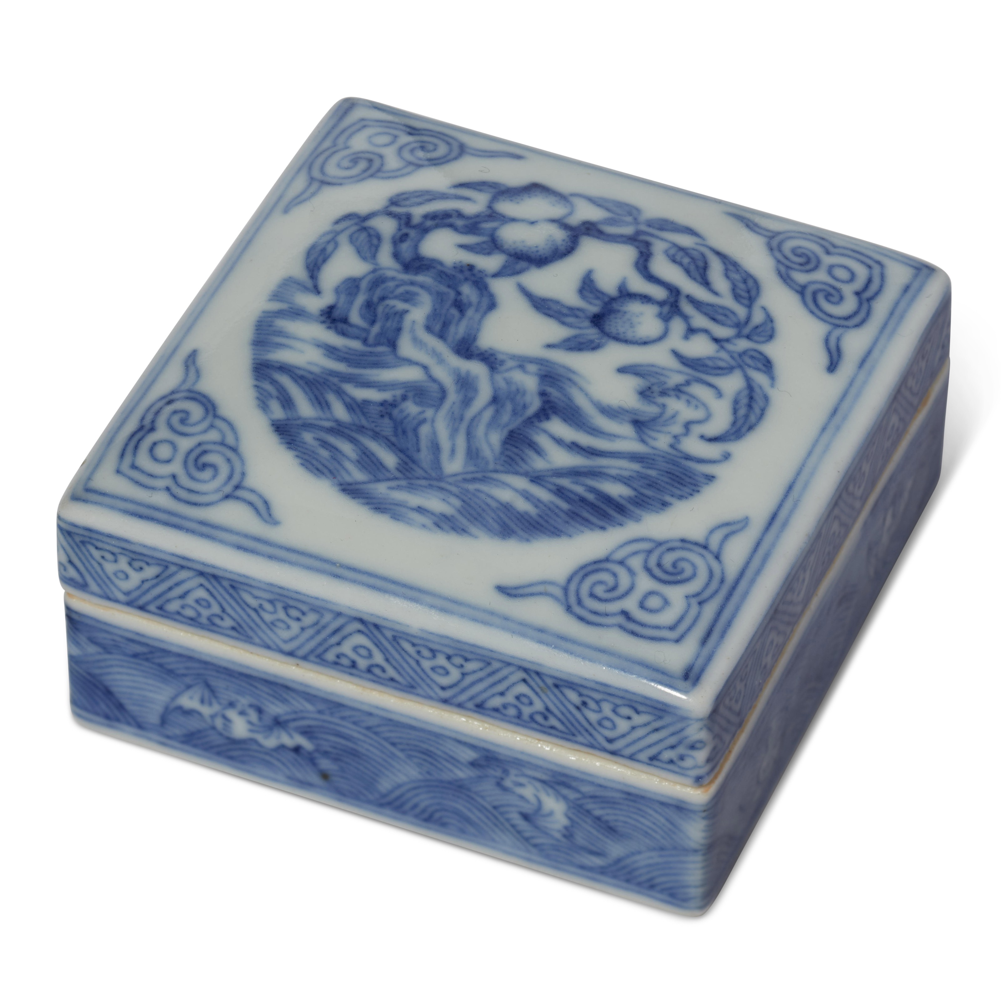 A BLUE AND WHITE SQUARE BOX AND COVER, 18TH-19TH CENTURY | Christie’s