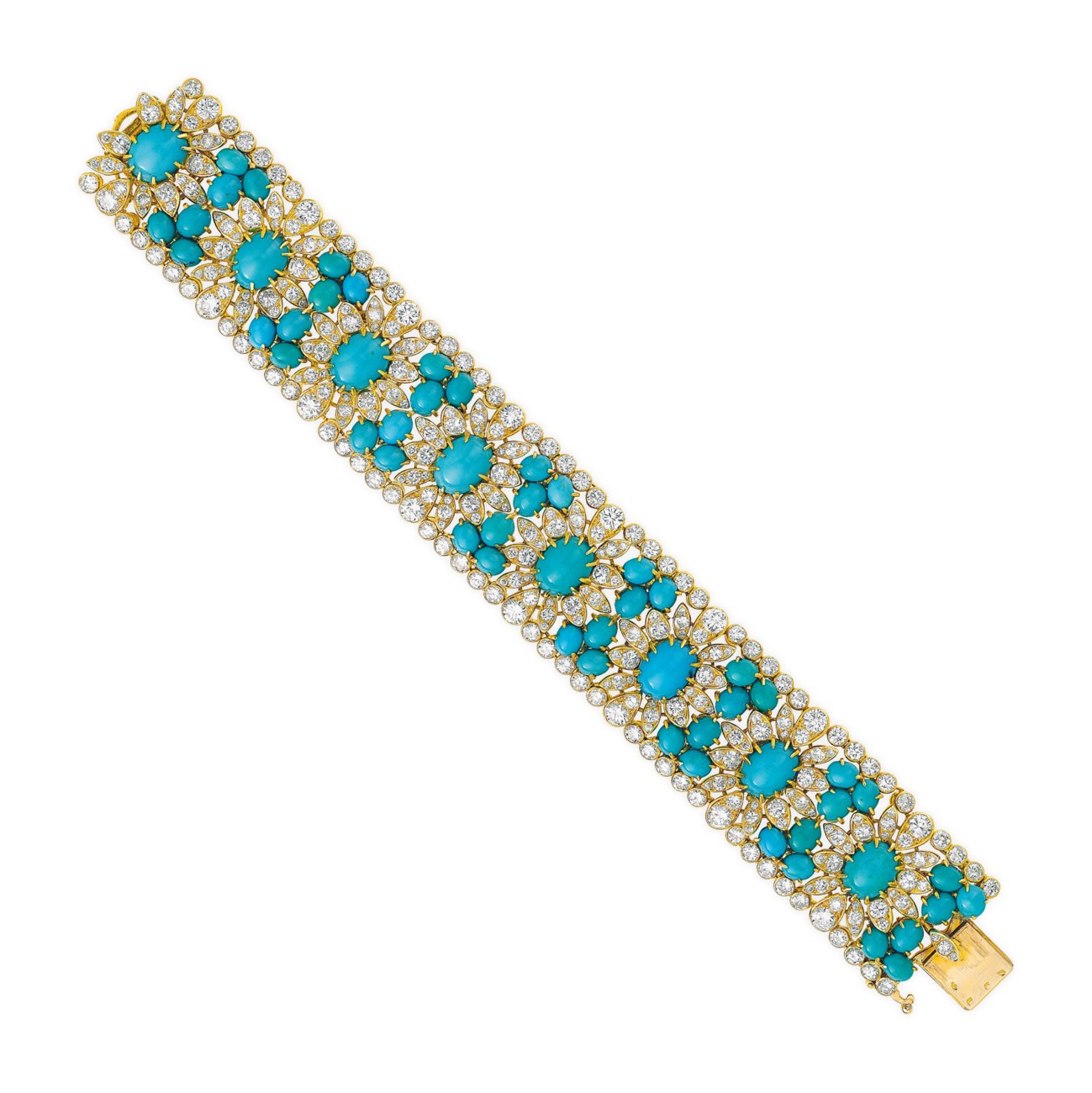TURQUOISE AND DIAMOND BRACELET, VAN CLEEF & ARPELS | Christie's