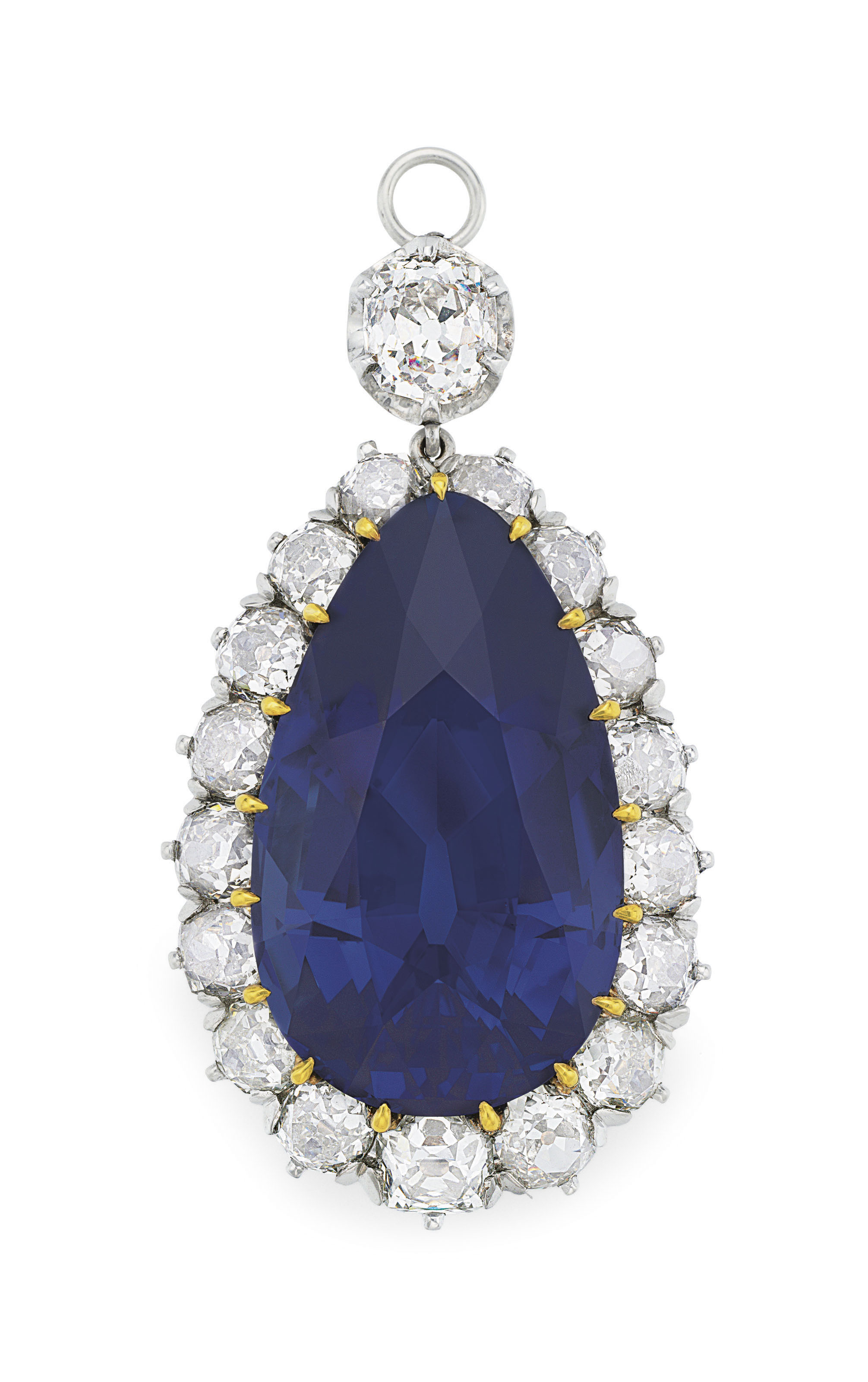 IMPRESSIVE SAPPHIRE AND DIAMOND PENDANT | Christie's
