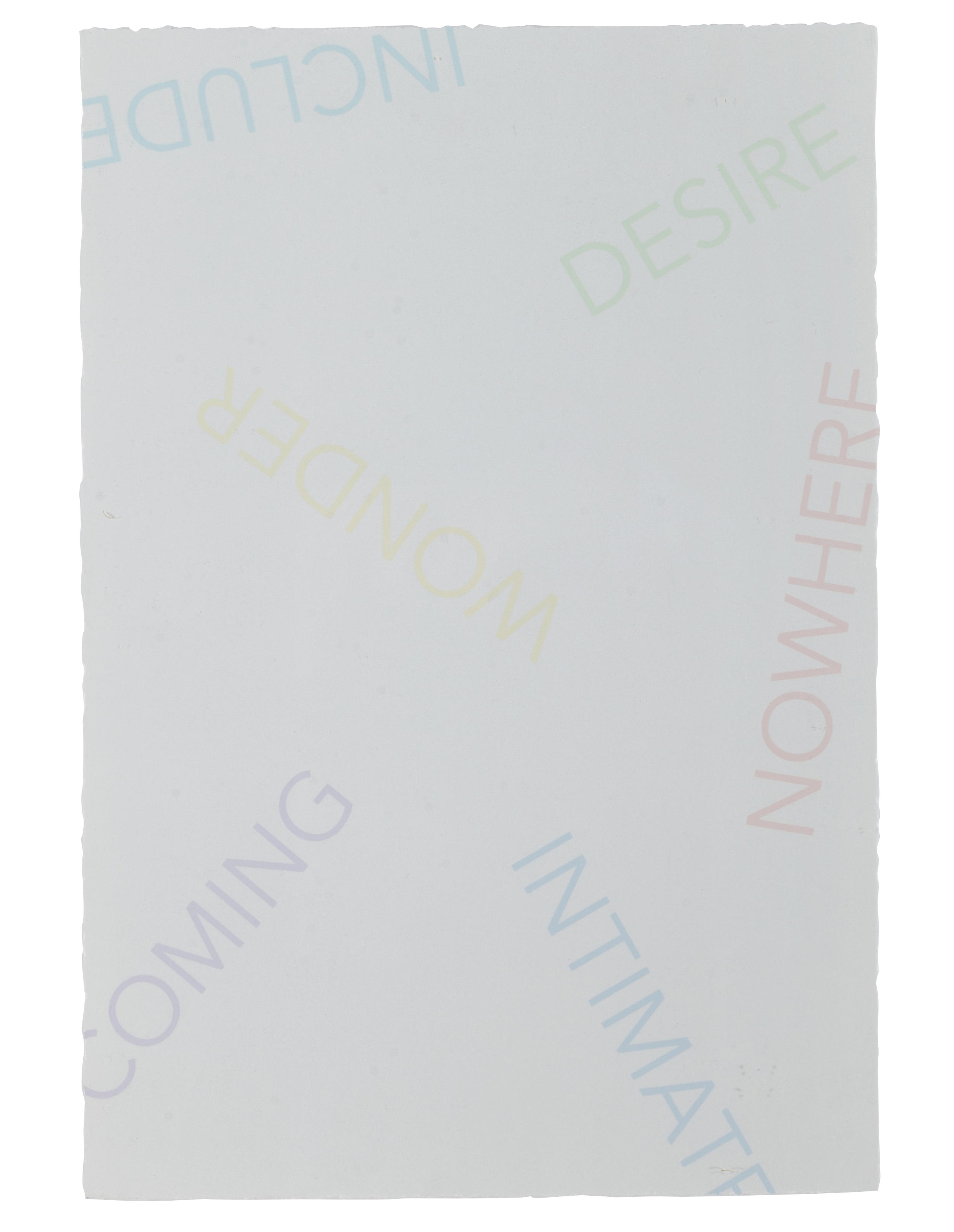 ROBERT BARRY (B. 1936), [Untitled] | Christie’s